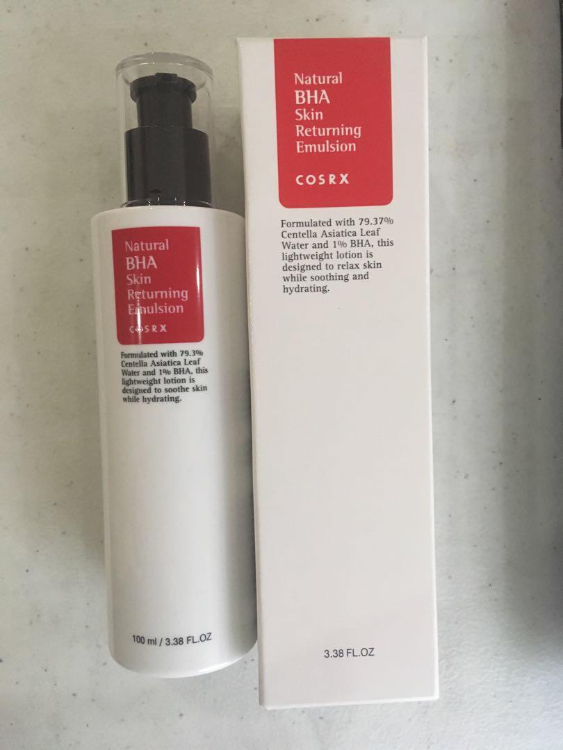 COSRX Natural BHA Skin Returning Emulsion, Beauty & Personal Care, Face ...