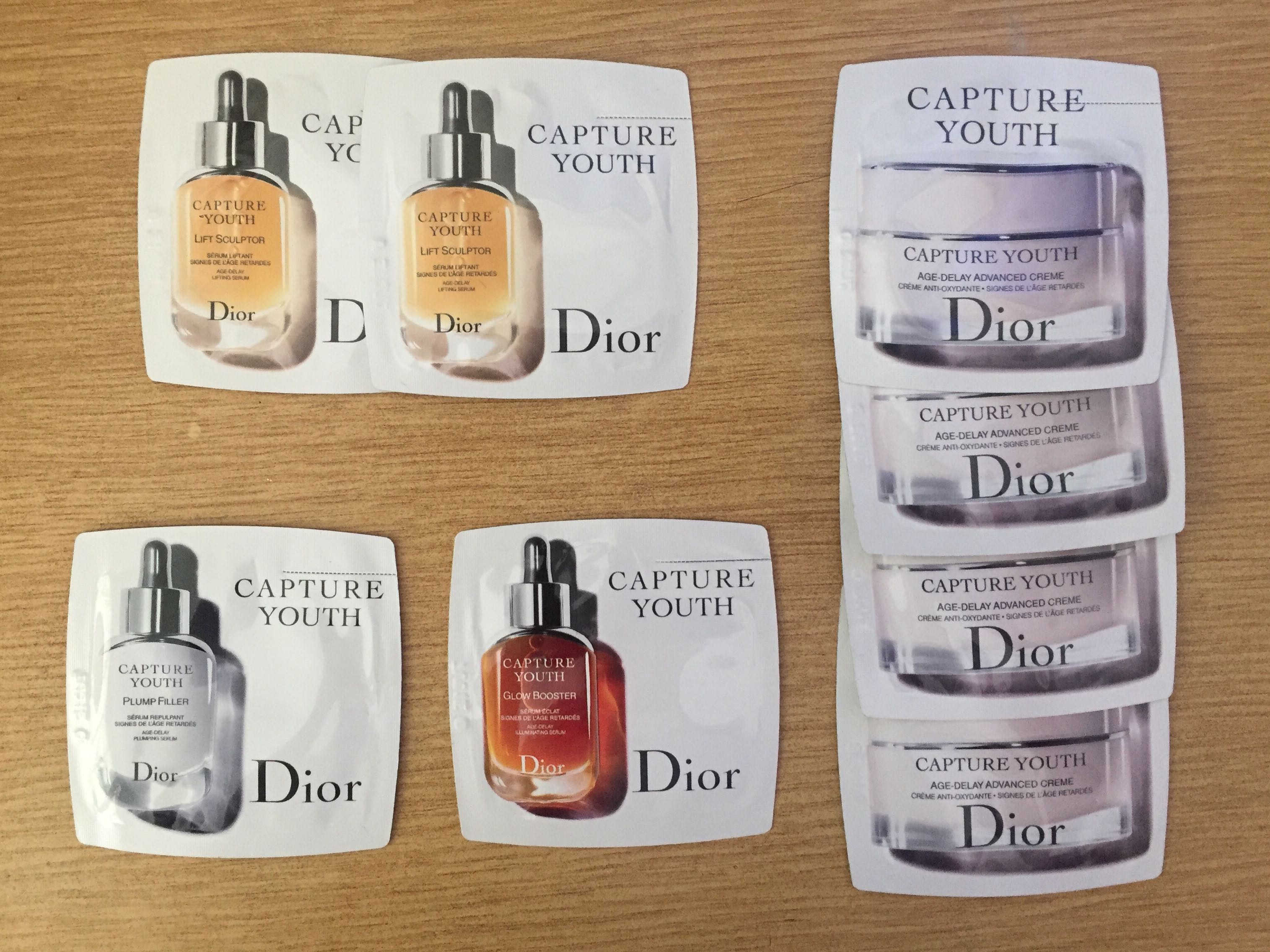 DIOR Capture Youth Sample Sachets, Beauty & Personal Care, Face, Face ...