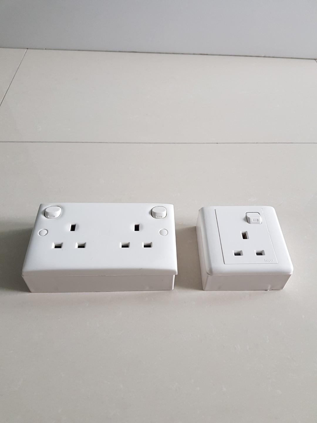 Electrical wall socket, TV & Home Appliances, Electrical, Adaptors ...