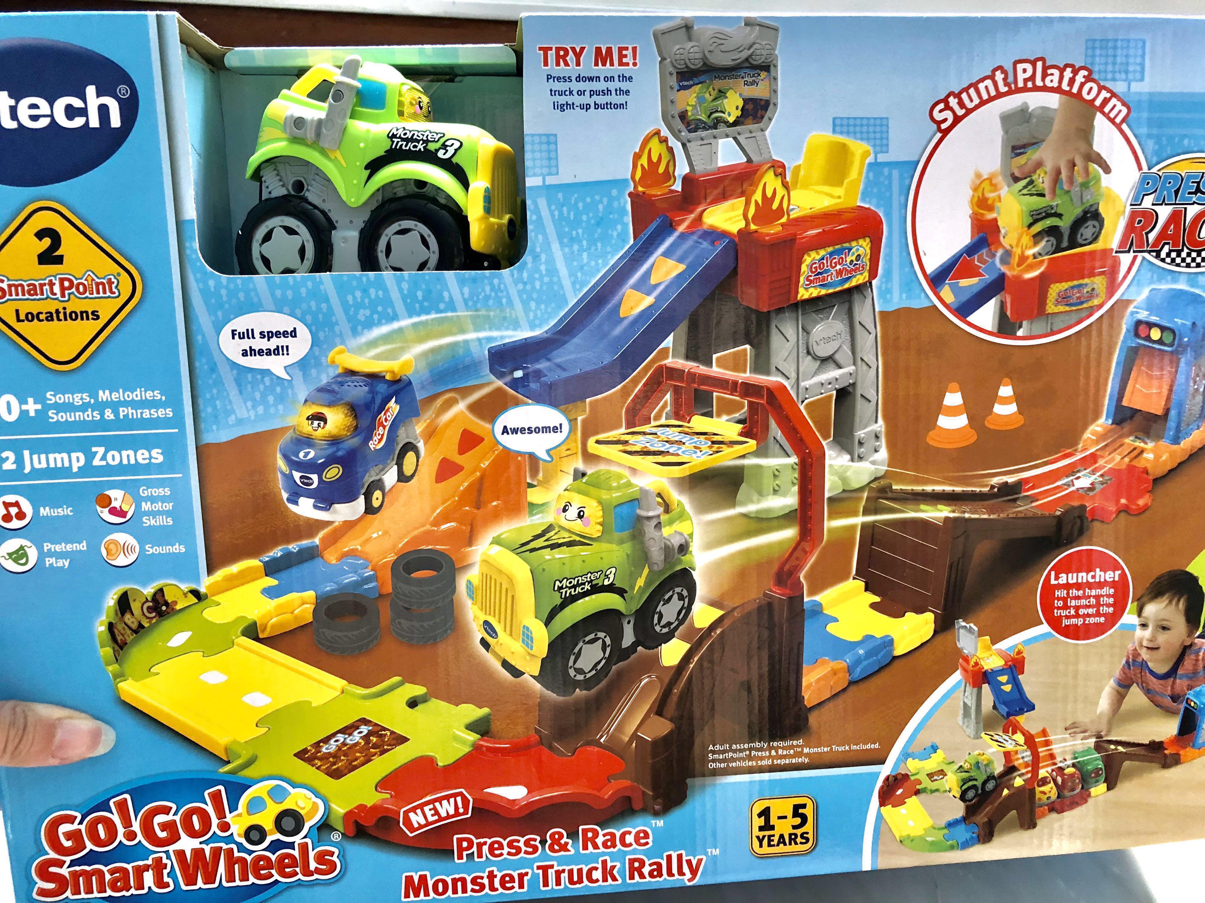 (In-Stock) VTech Go! Go! Smart Wheels Press & Race Monster Truck Rally (Brand New), Hobbies ...