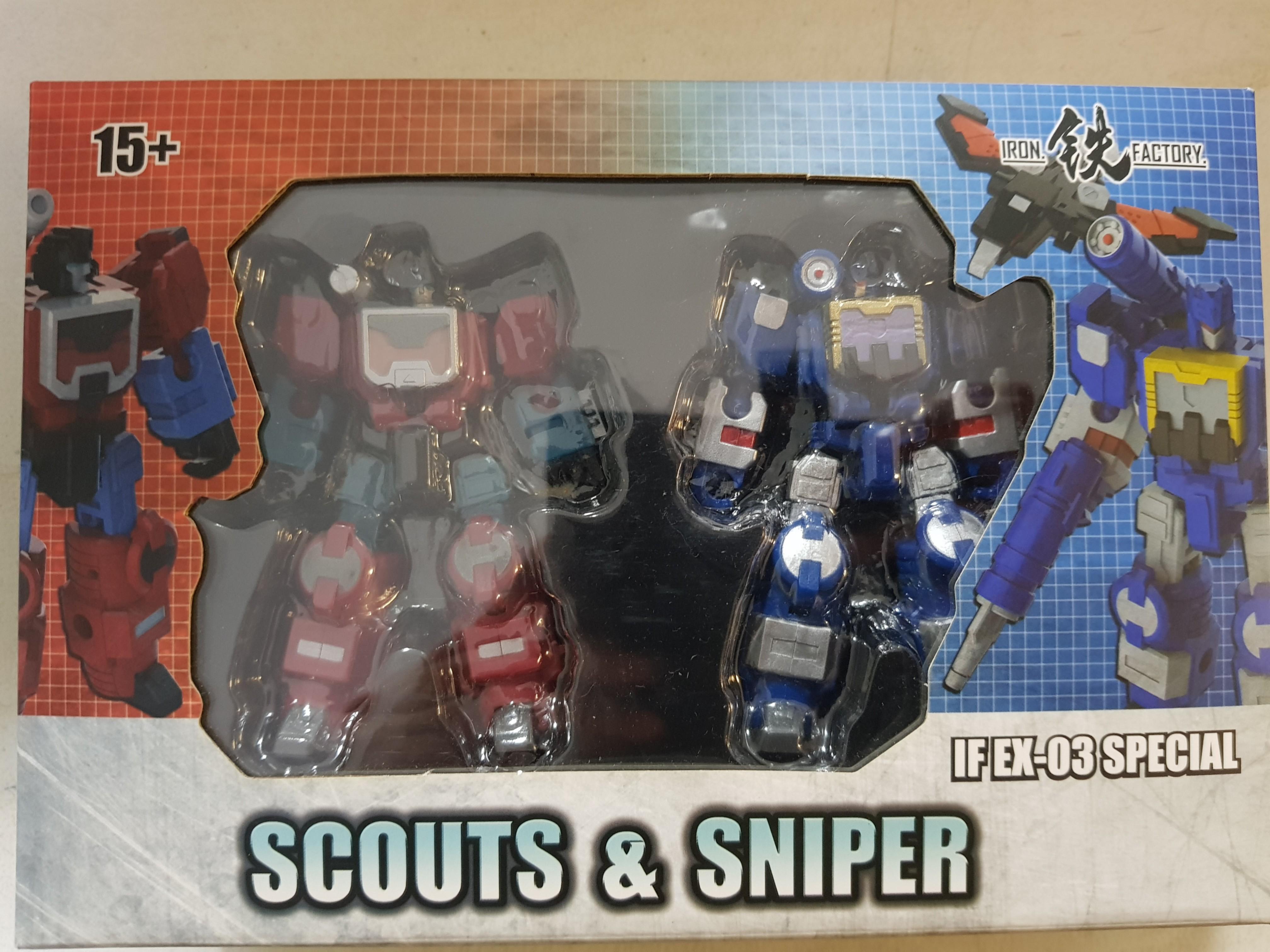 Iron Factory Transformers IF EX-03 Sniper and scout soundwave and ...