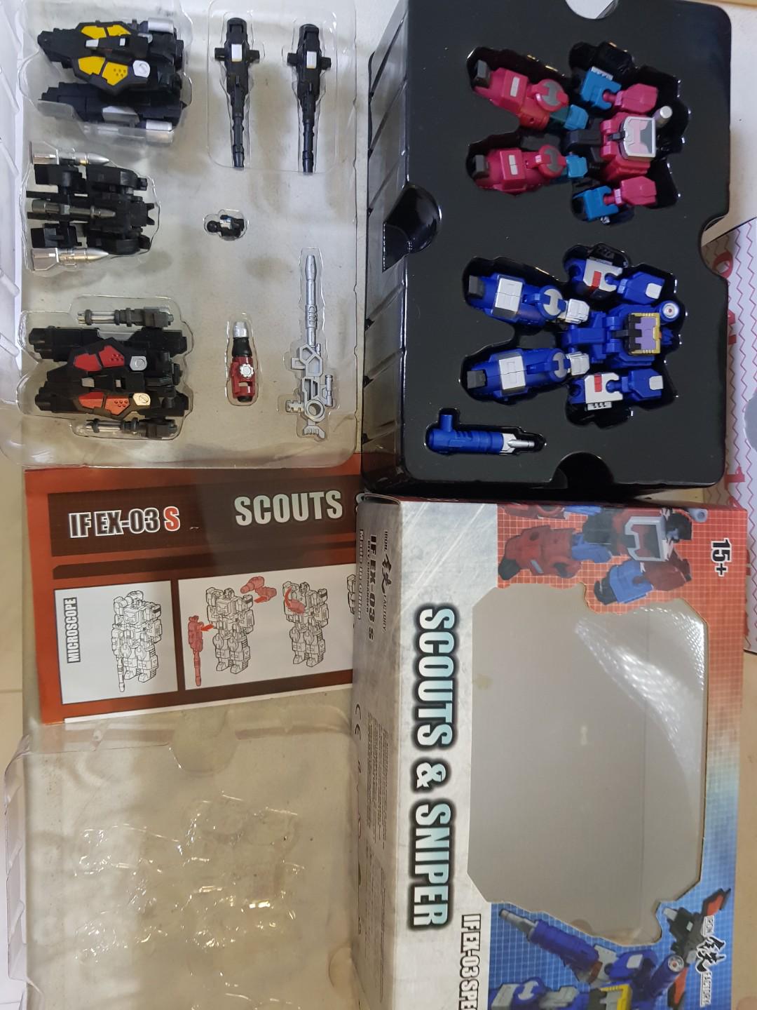 Iron Factory Transformers IF EX-03 Sniper and scout soundwave and ...