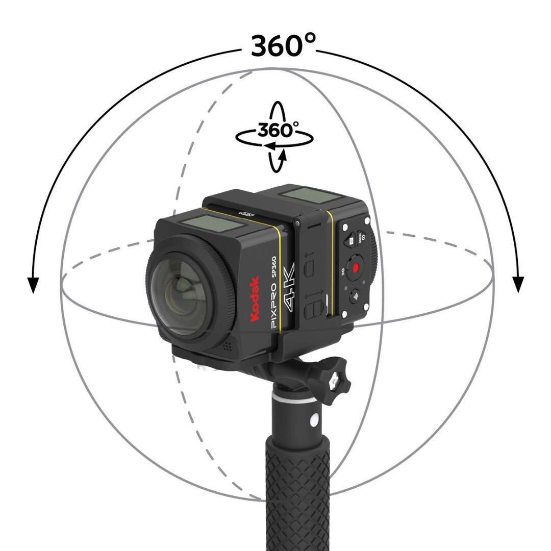 KODAK SP360 4K 360 Action Camera, Photography, Video Cameras on Carousell