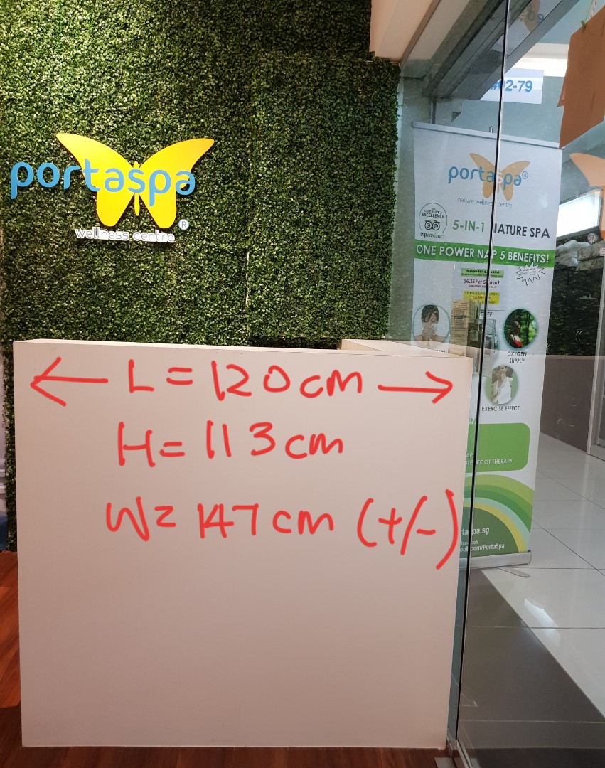 L-shaped Reception Counter, Furniture & Home Living, Furniture, Other ...