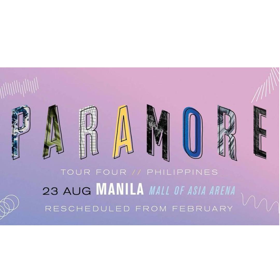 Paramore GenAd ticket for one!, Tickets & Vouchers, Event Tickets on Carousell
