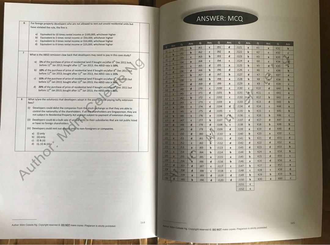 RES Exam paper 2 practice questions, Everything Else on Carousell