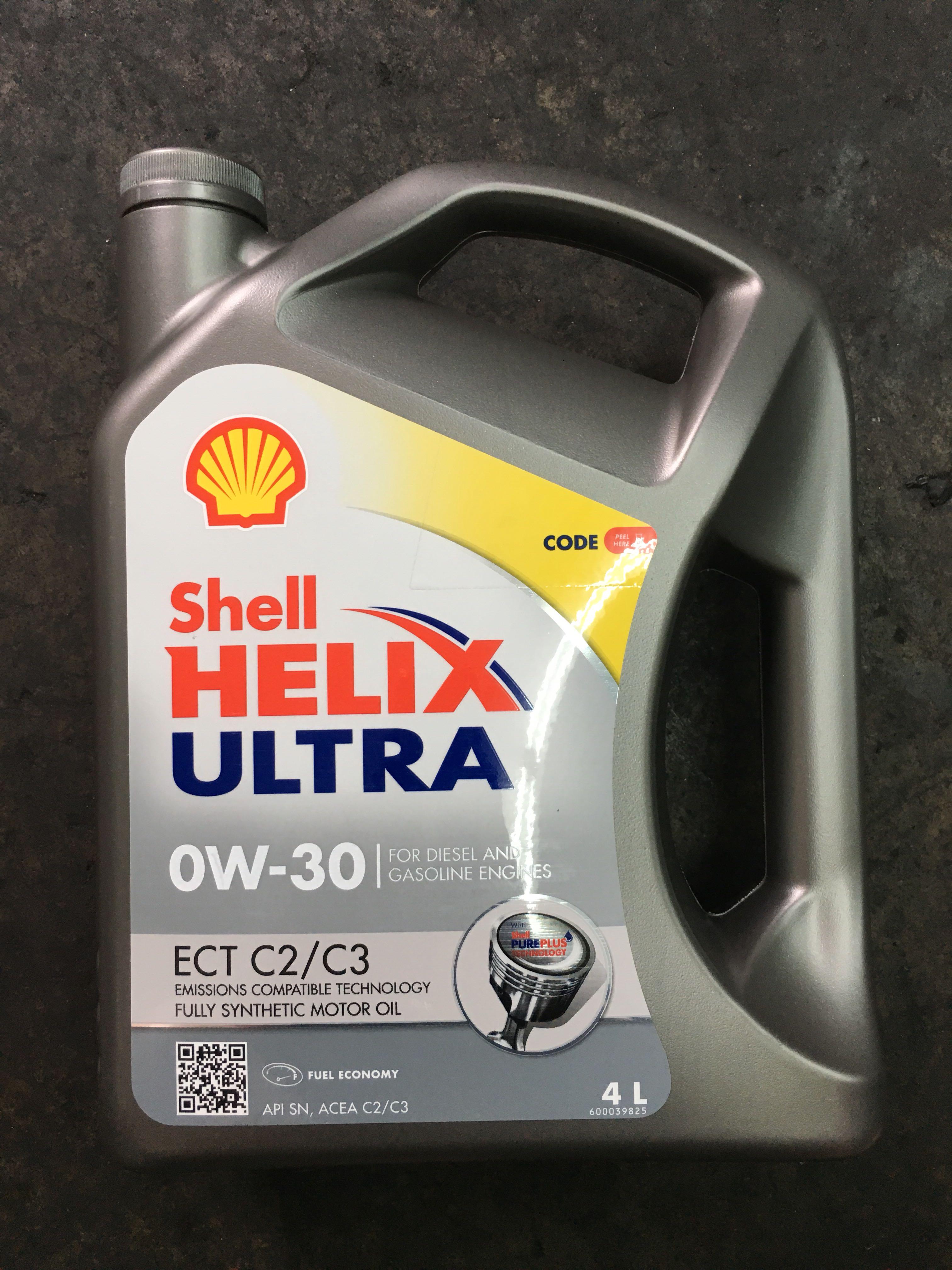 Shell Helix Ultra 0W30 ECT C2/C3 4L Engine Oil, Car Accessories on ...