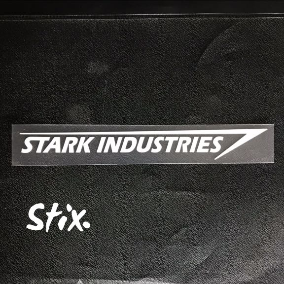 Stark Industries Vinyl Cut Sticker, Motorcycles, Motorcycle Accessories ...