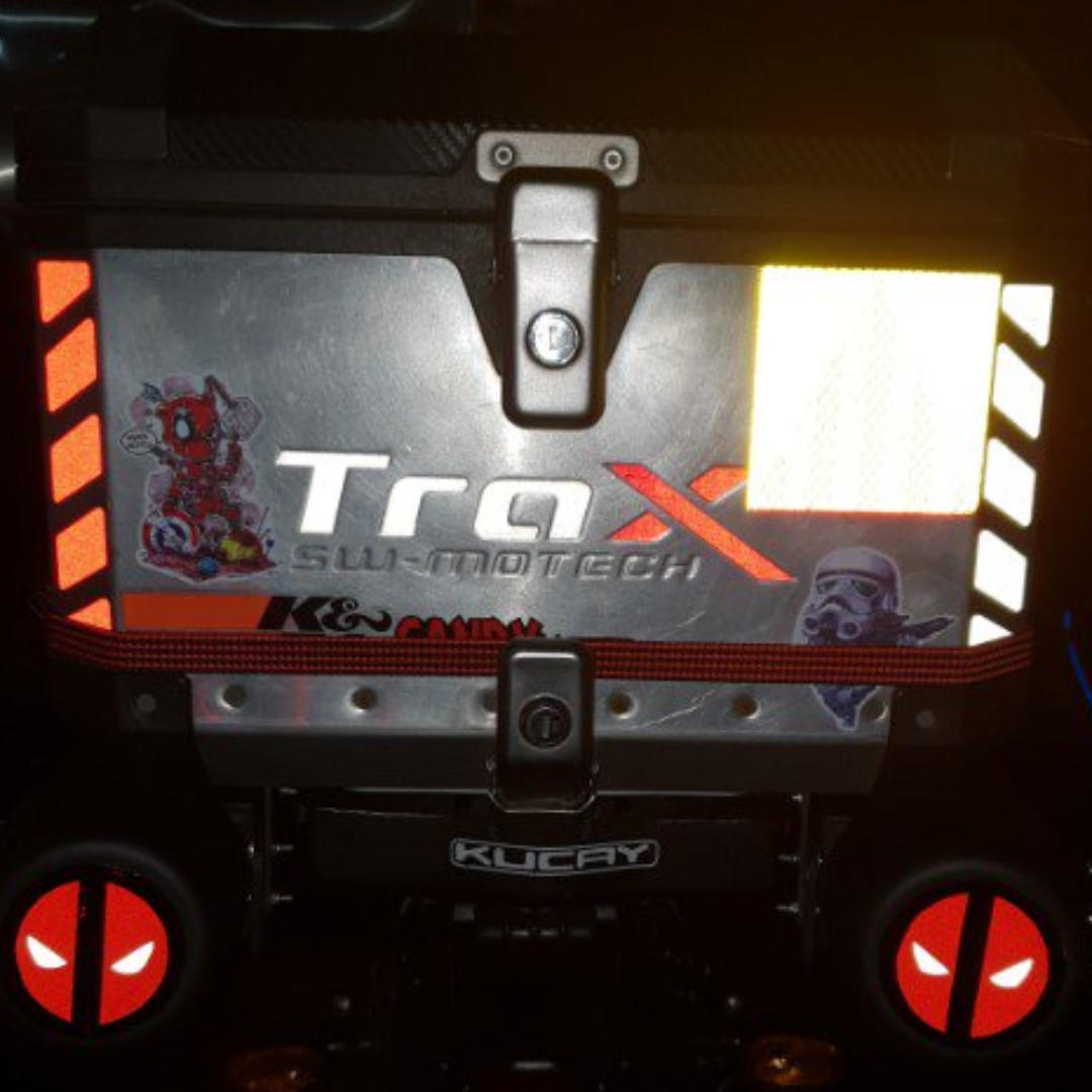 SW-MOTECH TraX EVO 38L ALU-BOX Motorcycle Top Case Reflective Stickers ...