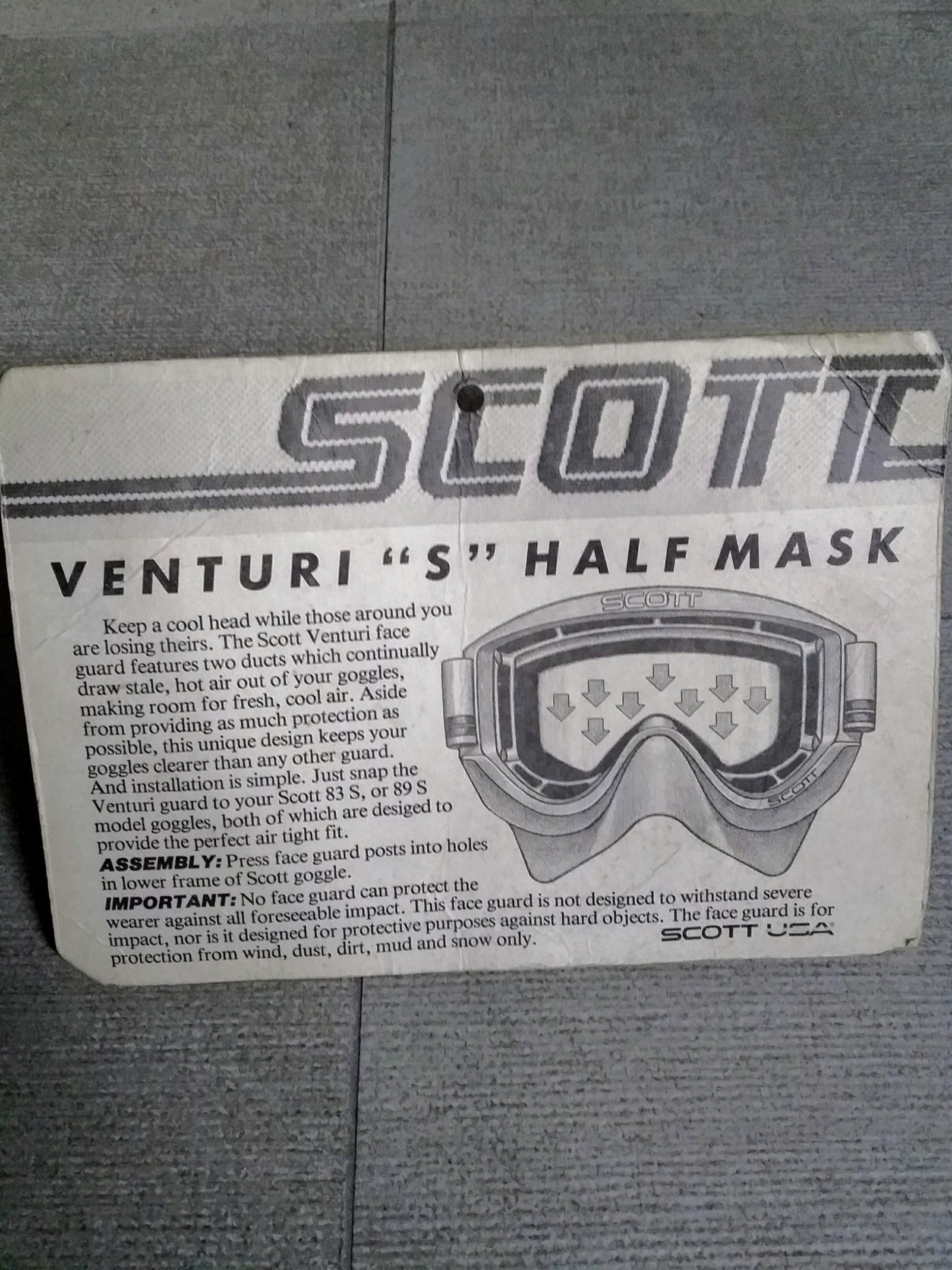 Vintage Scott 70,80's half-mask nose guard, Motorcycles, Motorcycle ...