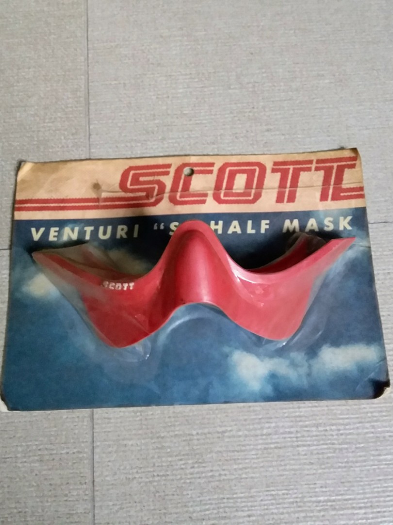 Vintage Scott 70,80's half-mask nose guard, Motorcycles, Motorcycle ...