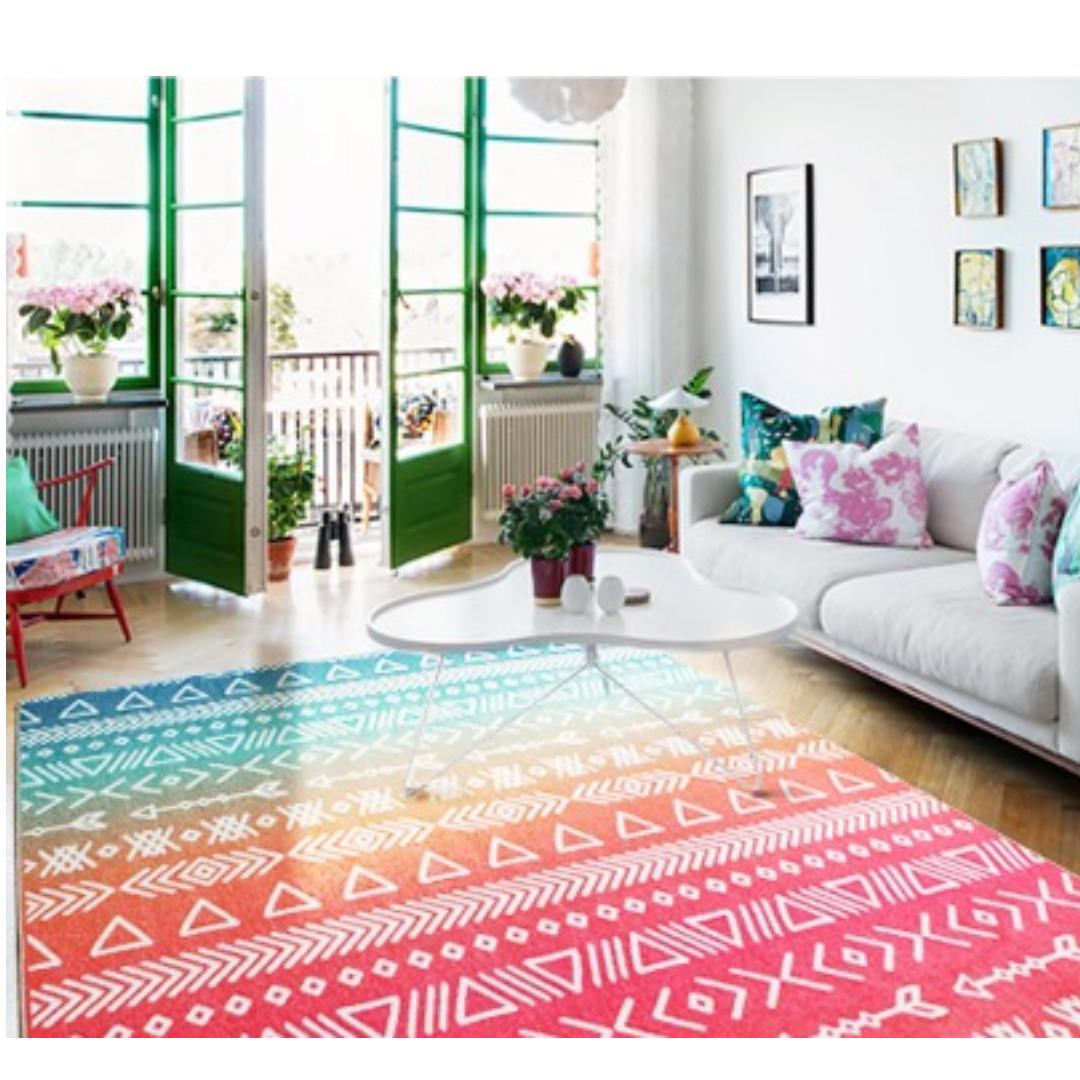 Carpet | Bright Happy Rug!, Furniture & Home Living, Home Decor ...