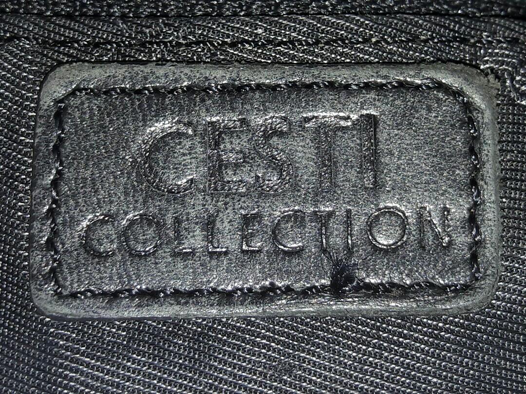 CESTI COLLECTION Genuine Leather Black Drawstring Bucket Bag, Women's ...