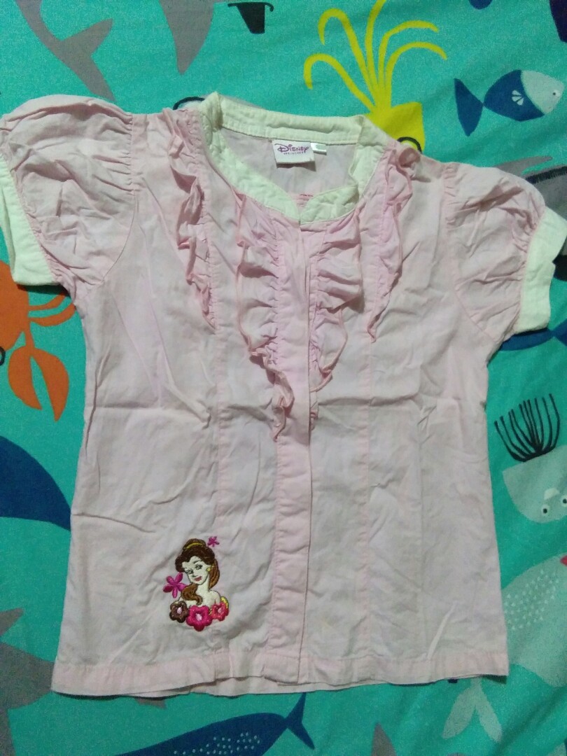 Disney princess pink polo, Babies & Kids, Babies & Kids Fashion on ...