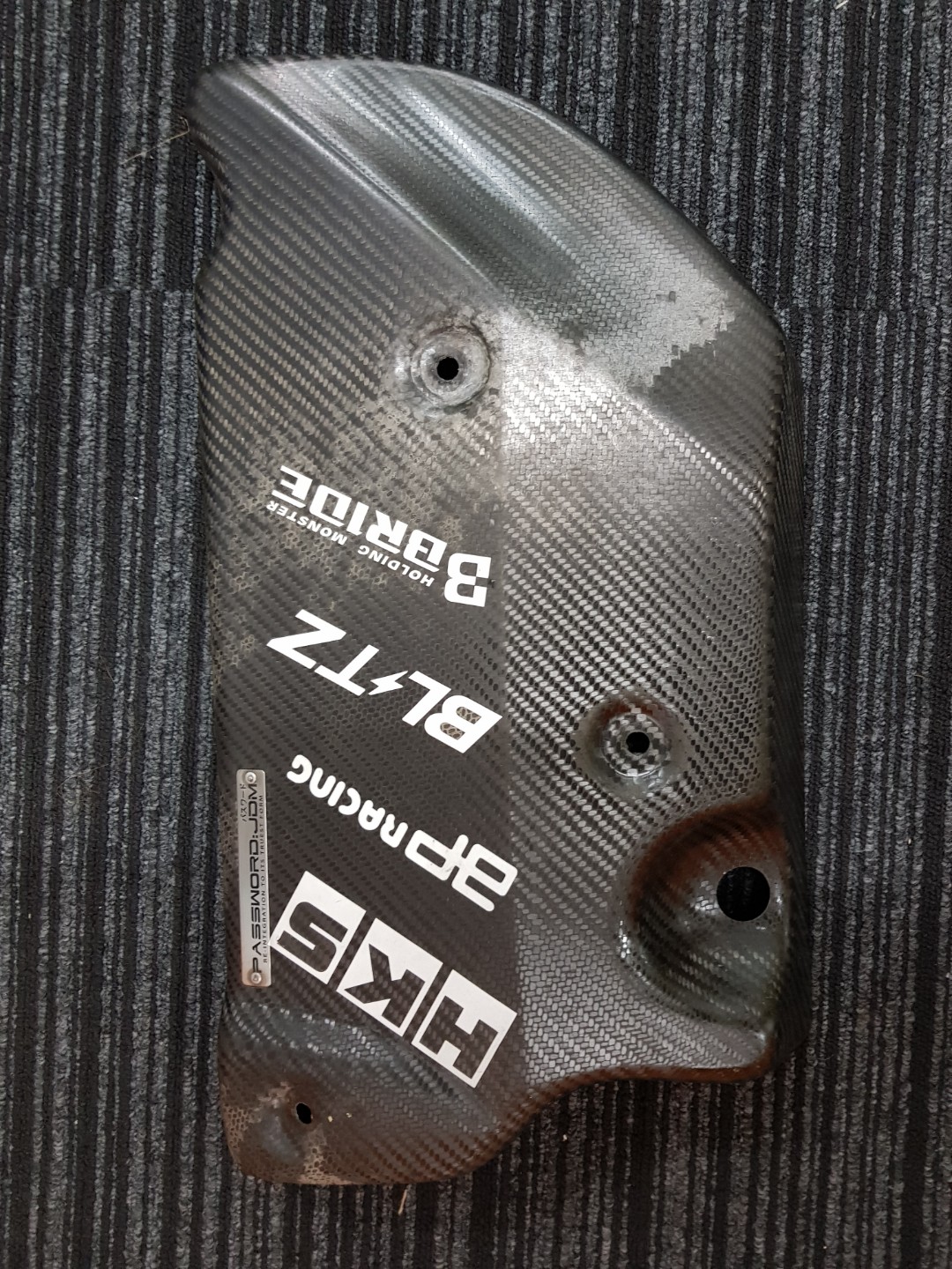 Evo X carbon fiber engine cover, Car Accessories, Accessories on Carousell