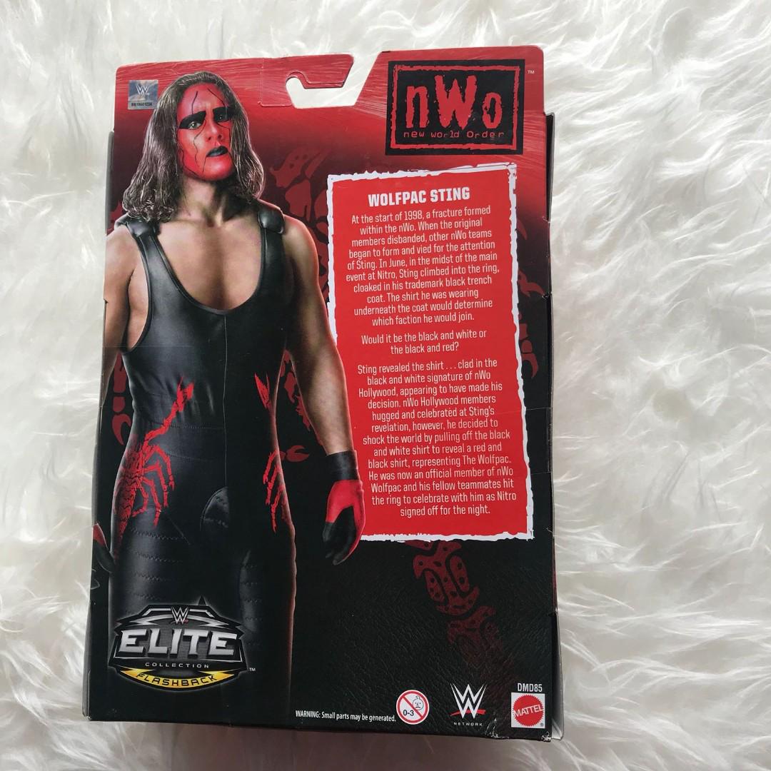 MATTEL WWE Elite nWo Wolfpac Sting ( RSC Exclusive ), Hobbies & Toys ...