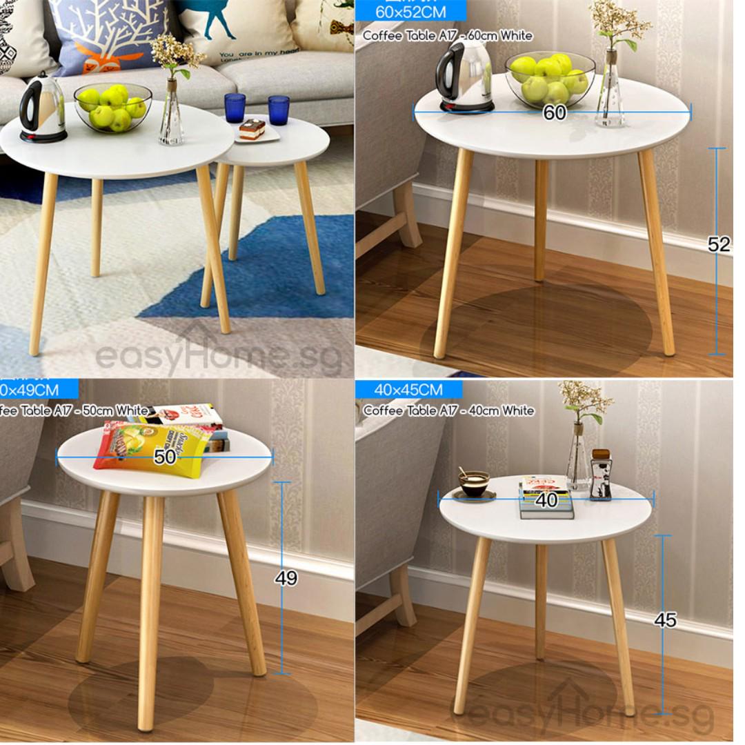 Minimalist Stylist Coffee Table A17 (Round), Furniture & Home Living ...