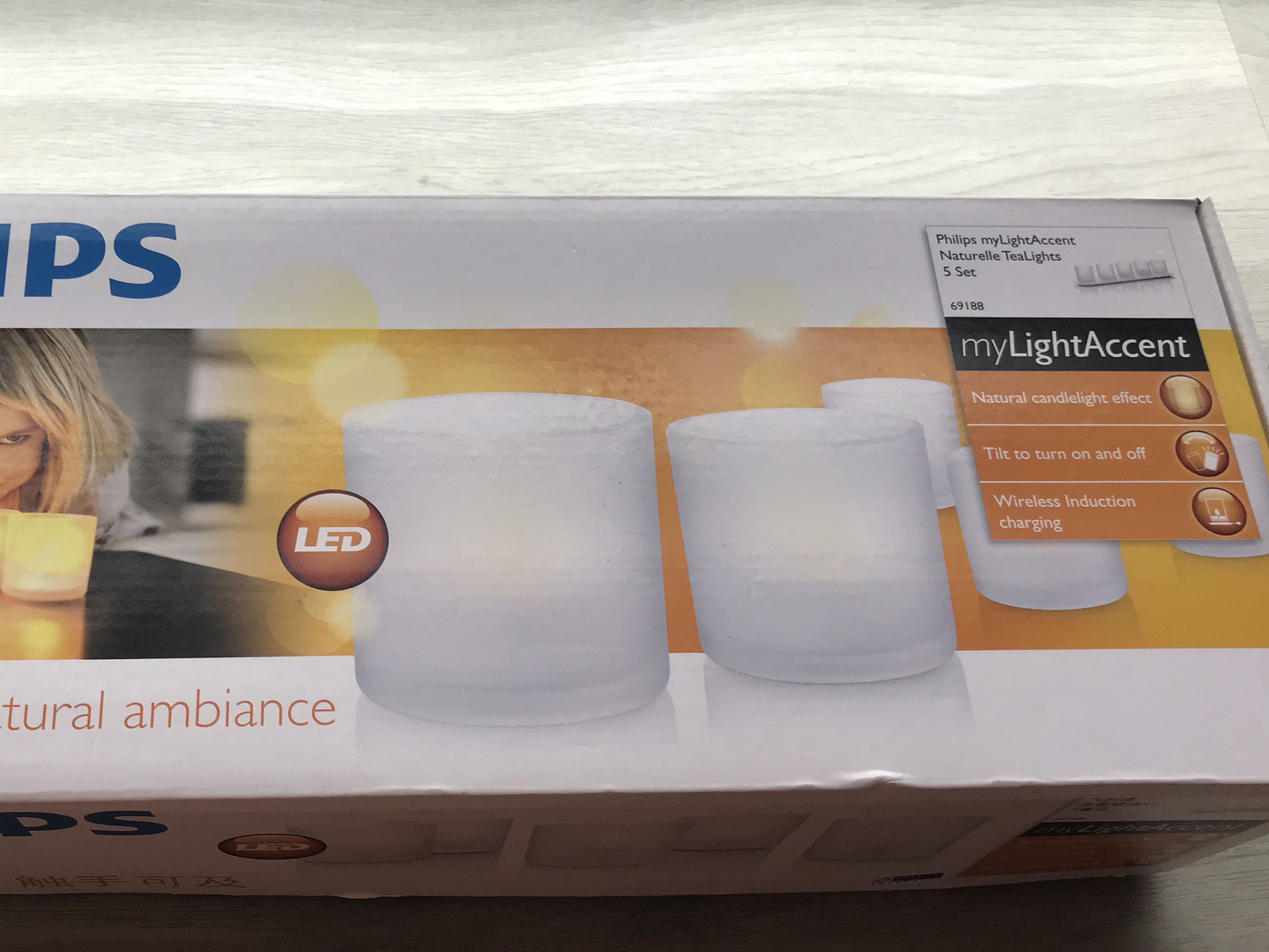 Philips My LightAccent Naturelle Tealight, TV & Home Appliances ...