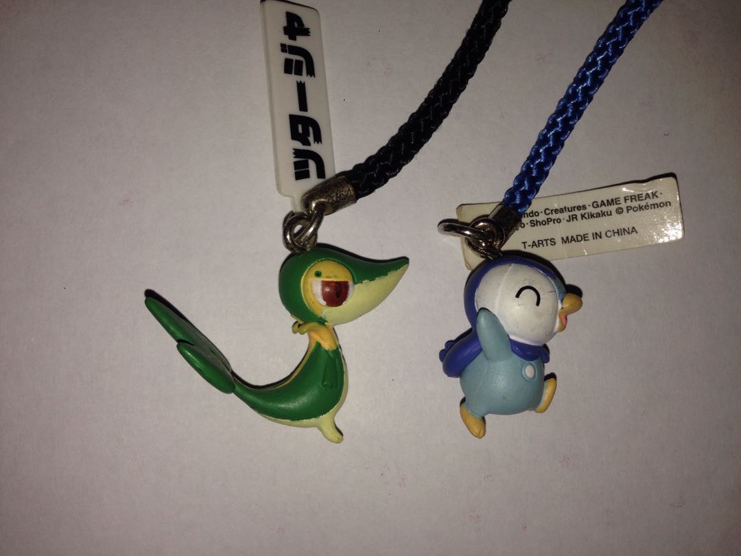 Snivy & Piplup Pokemon Keychain / Phone Charm, Hobbies & Toys, Toys ...