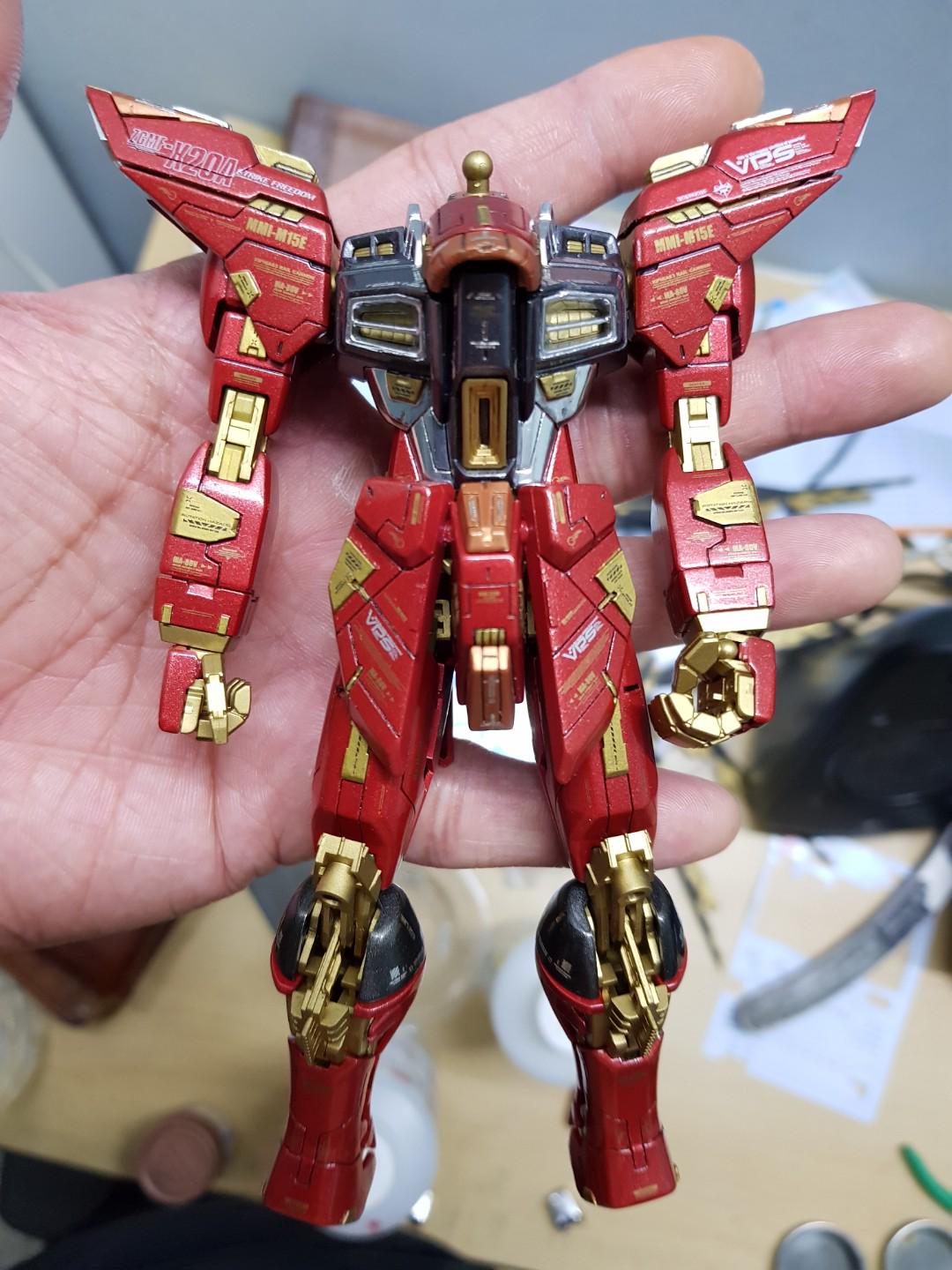 MG Strike Freedom - Custom Build, Hobbies & Toys, Toys & Games on Carousell