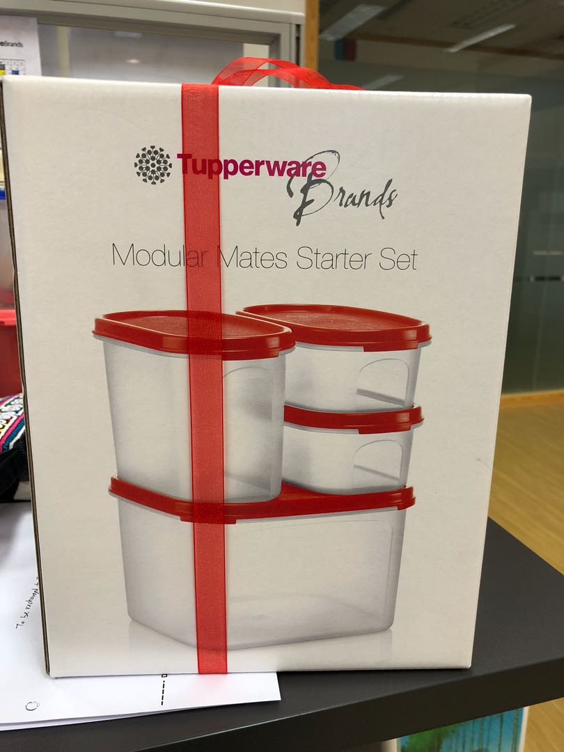 Tupperware Modular Mates Started set 4pc, Everything Else on Carousell