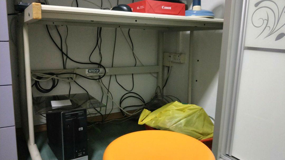 2 Layer Computer Table, Furniture & Home Living, Furniture, Tables ...