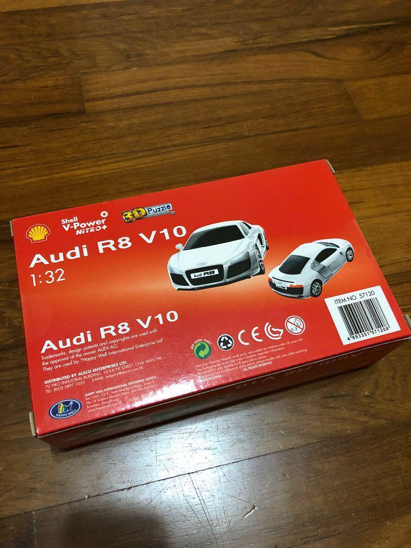3D Puzzle Audi R8 V10 Figurine, Hobbies & Toys, Toys & Games on Carousell