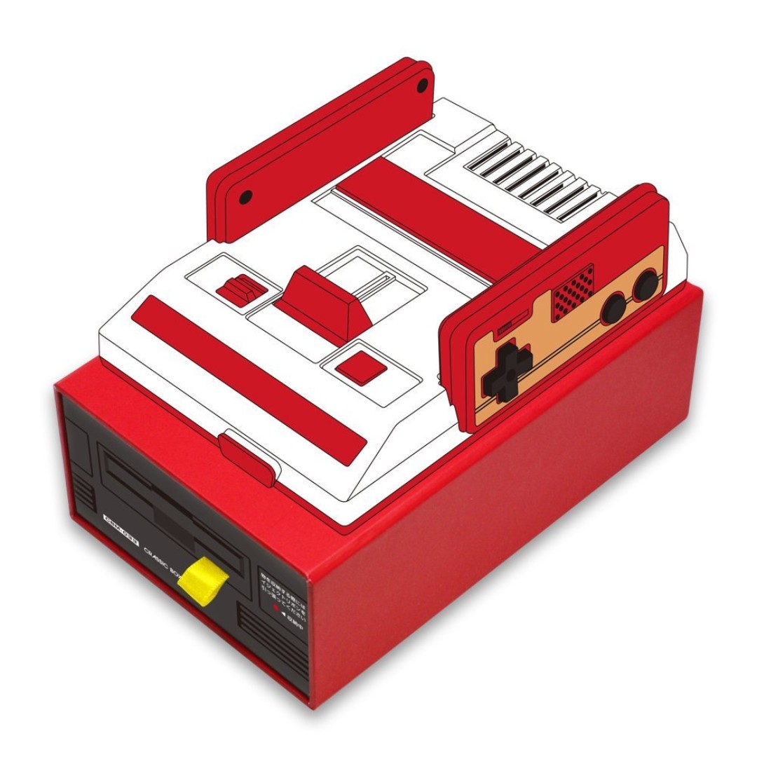 (全新日本原裝) 迷你紅白機 Mini FC Famicom Computer 專用 磁碟機 造型收納盒 Classic Box Mini ...