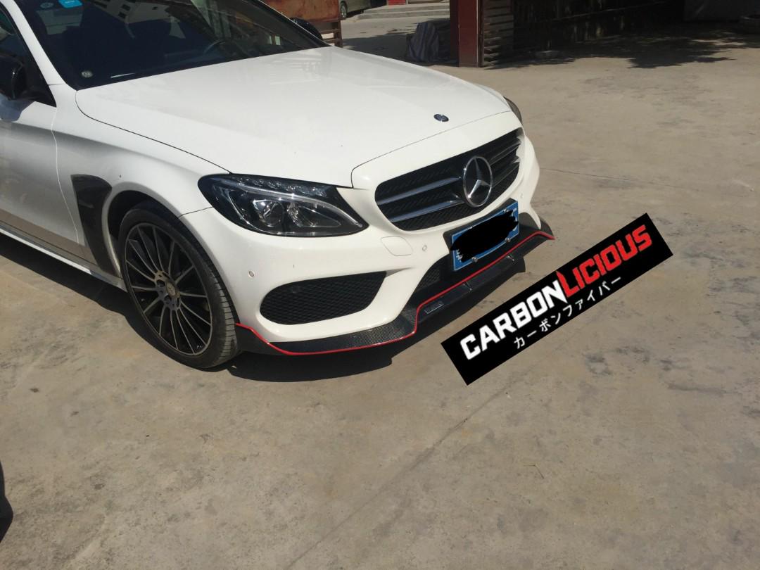 Brabus CF frontlip for C180 W205, Car Accessories, Accessories on Carousell