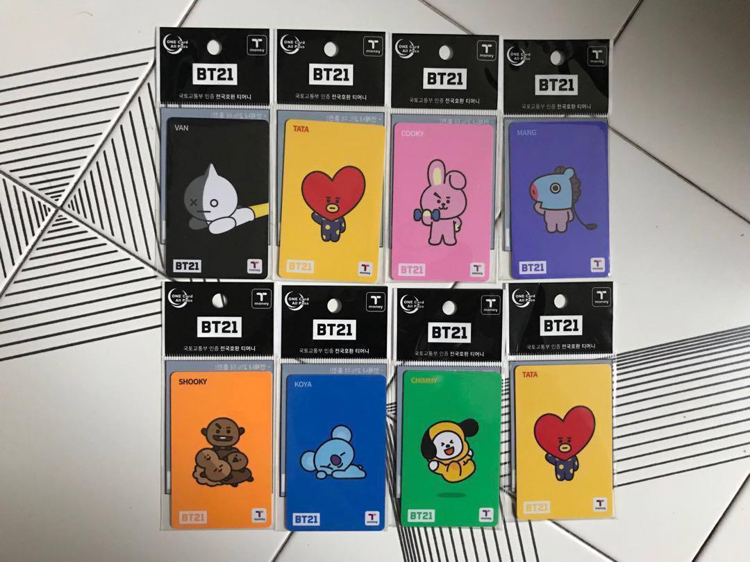 BT21 GS/ CU/ 7-11 T-Money Card, Hobbies & Toys, Memorabilia ...
