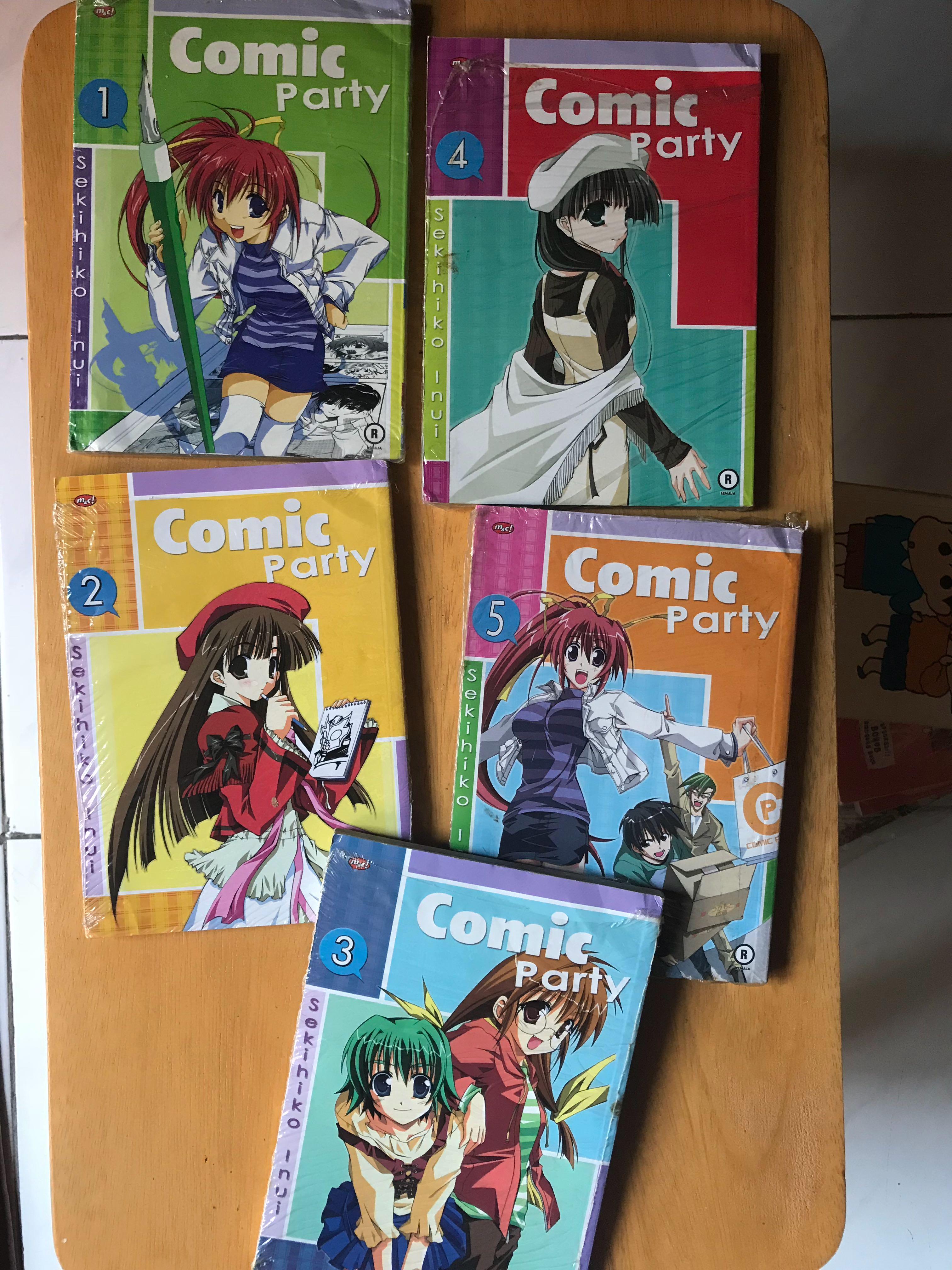 Comic Party 1-5 tamat, Buku & Alat Tulis, Komik dan Manga di Carousell
