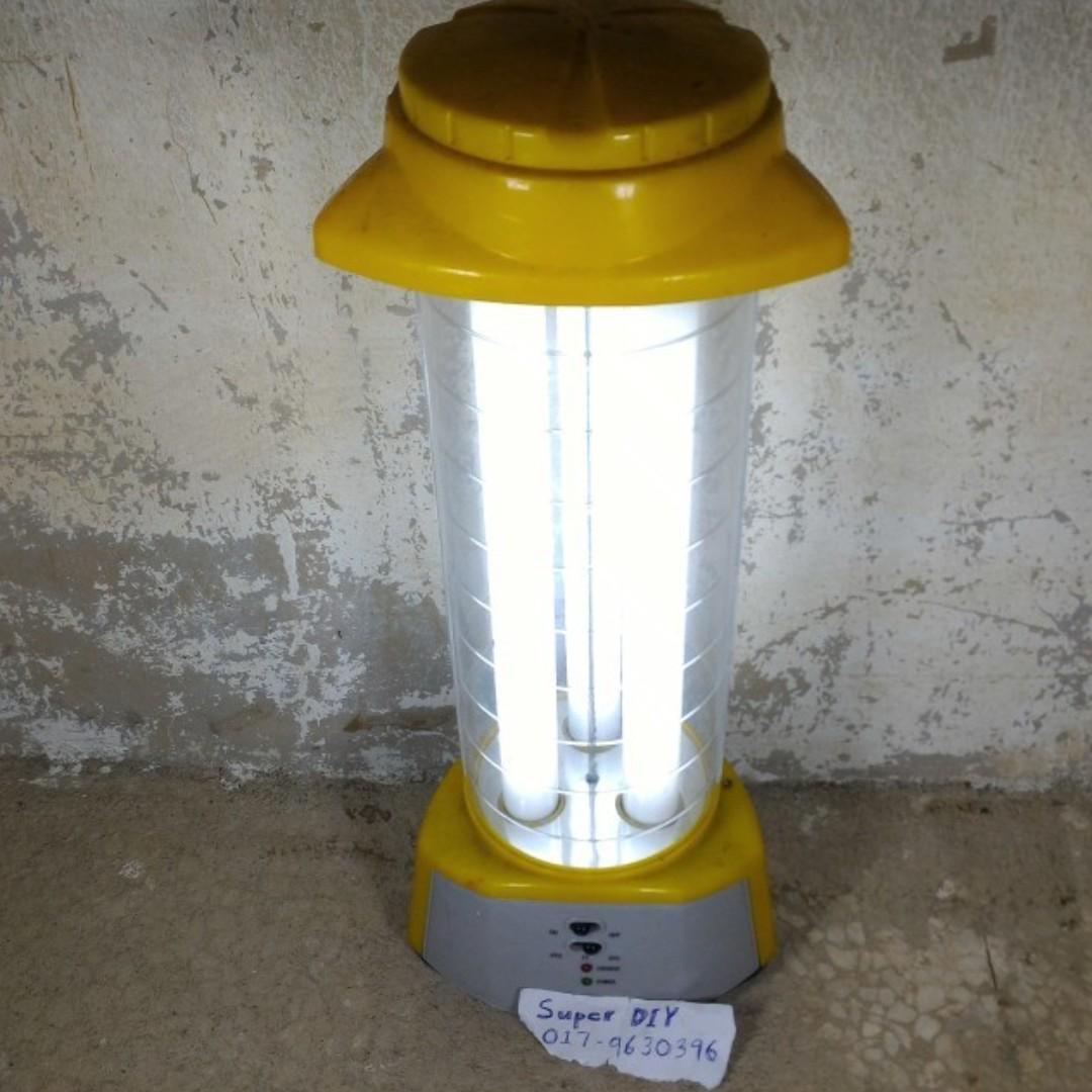 Lampu portable lantern camping rechargeable ac 220v, Sports Equipment ...