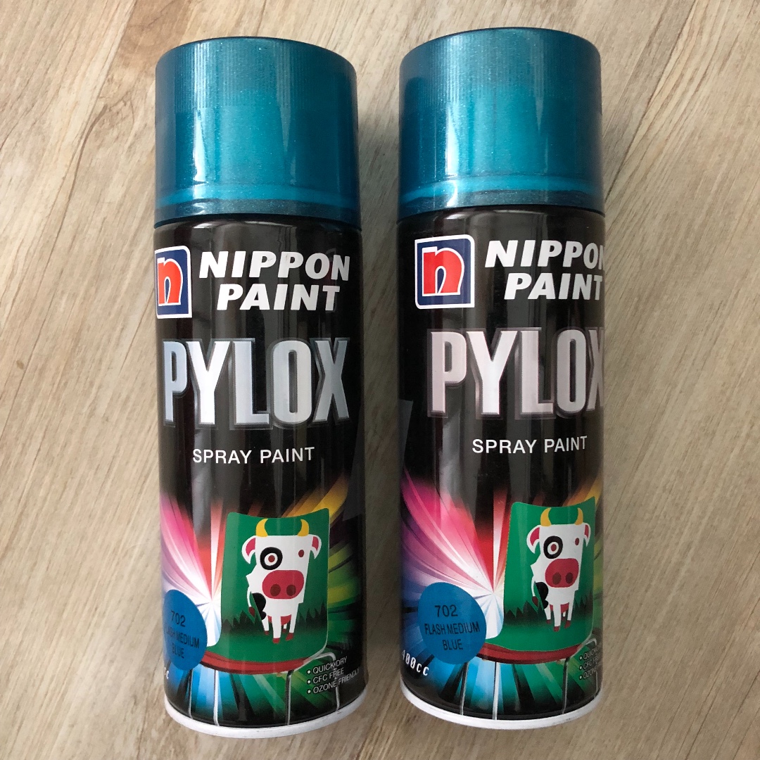 Nippon blue spray can 702, Car Accessories, Accessories on Carousell