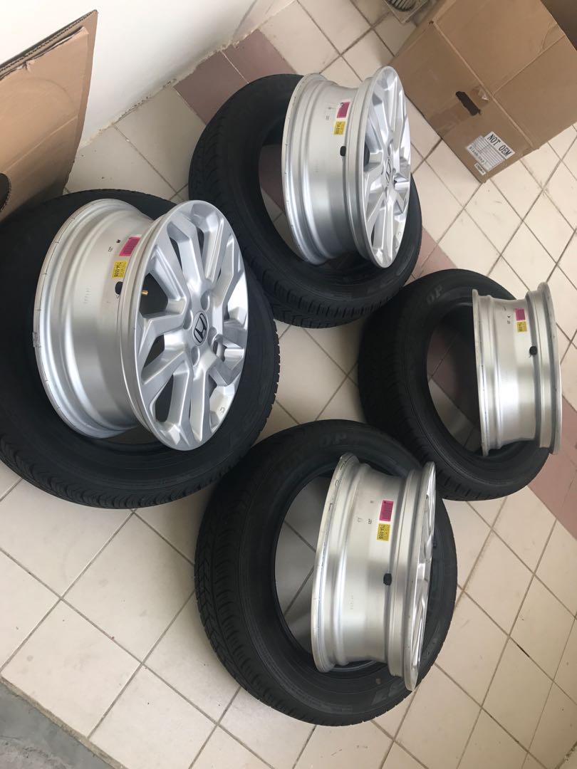 ori honda jazz gk 03 rim&type (used) 15" 4x100 ENKEI honda motor, Car ...
