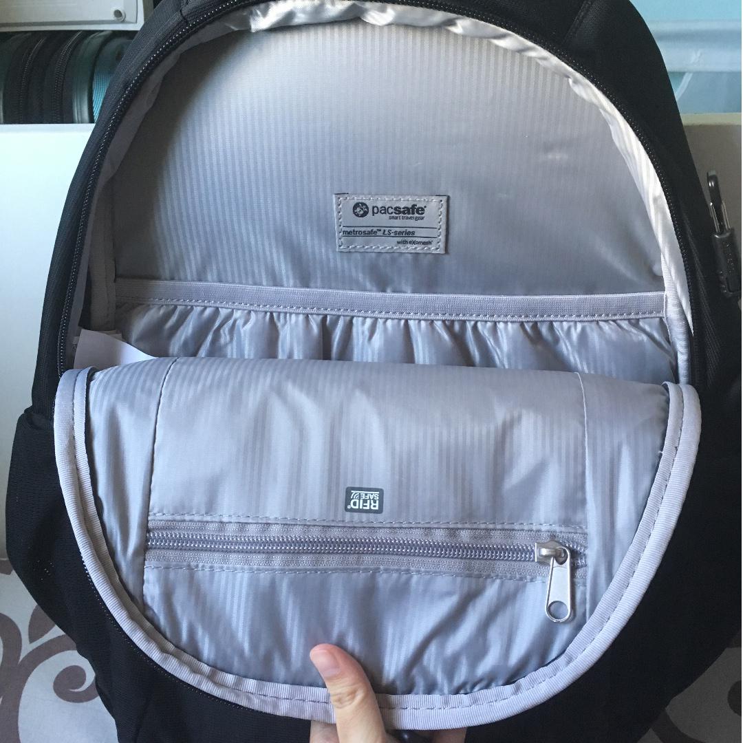 Pacsafe Metrosafe LS350 anti-theft 15L backpack, Men's Fashion, Bags ...