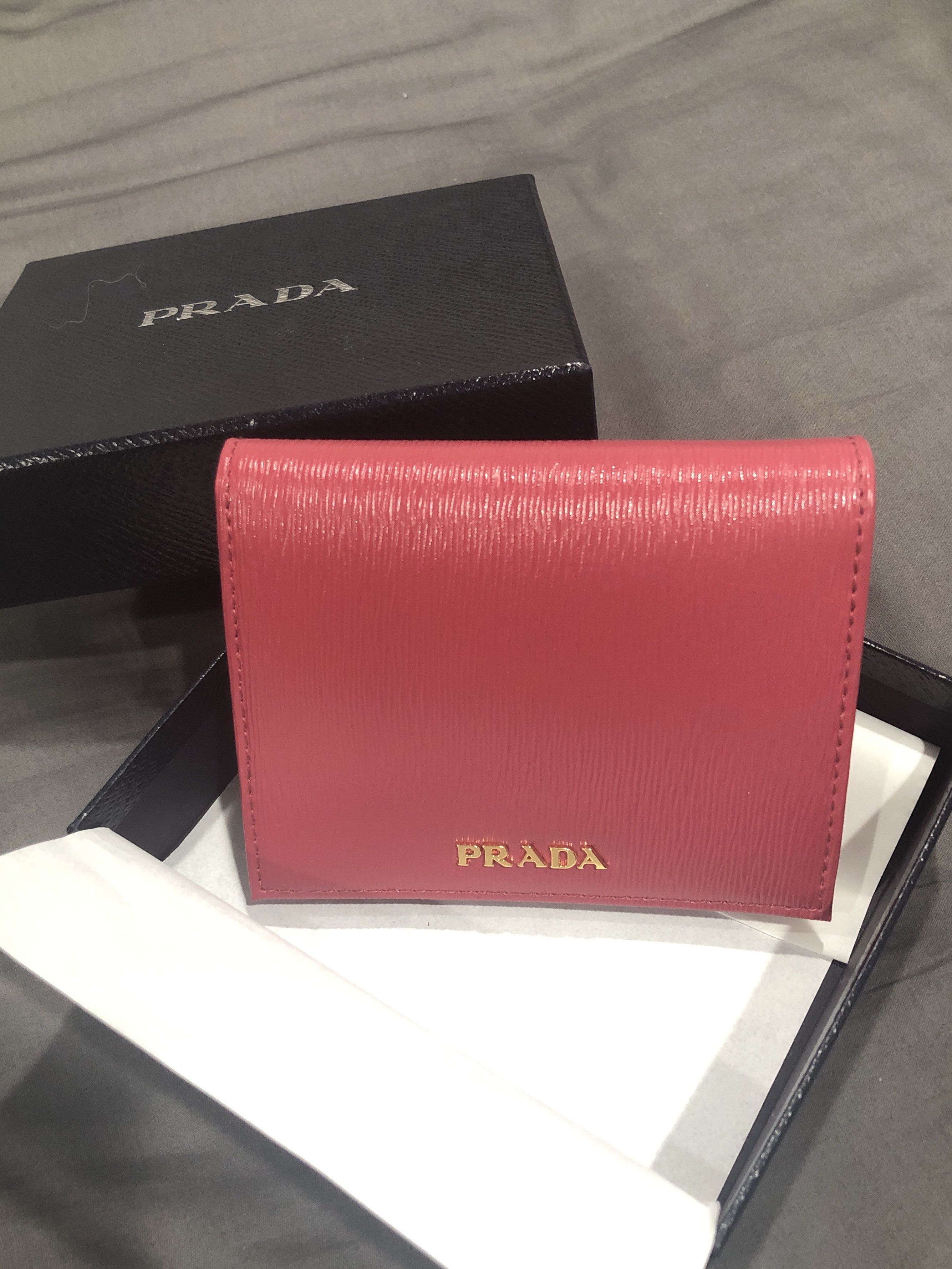 Prada Bifold Wallet, Women's Fashion, Bags & Wallets, Wallets & Card Holders on Carousell