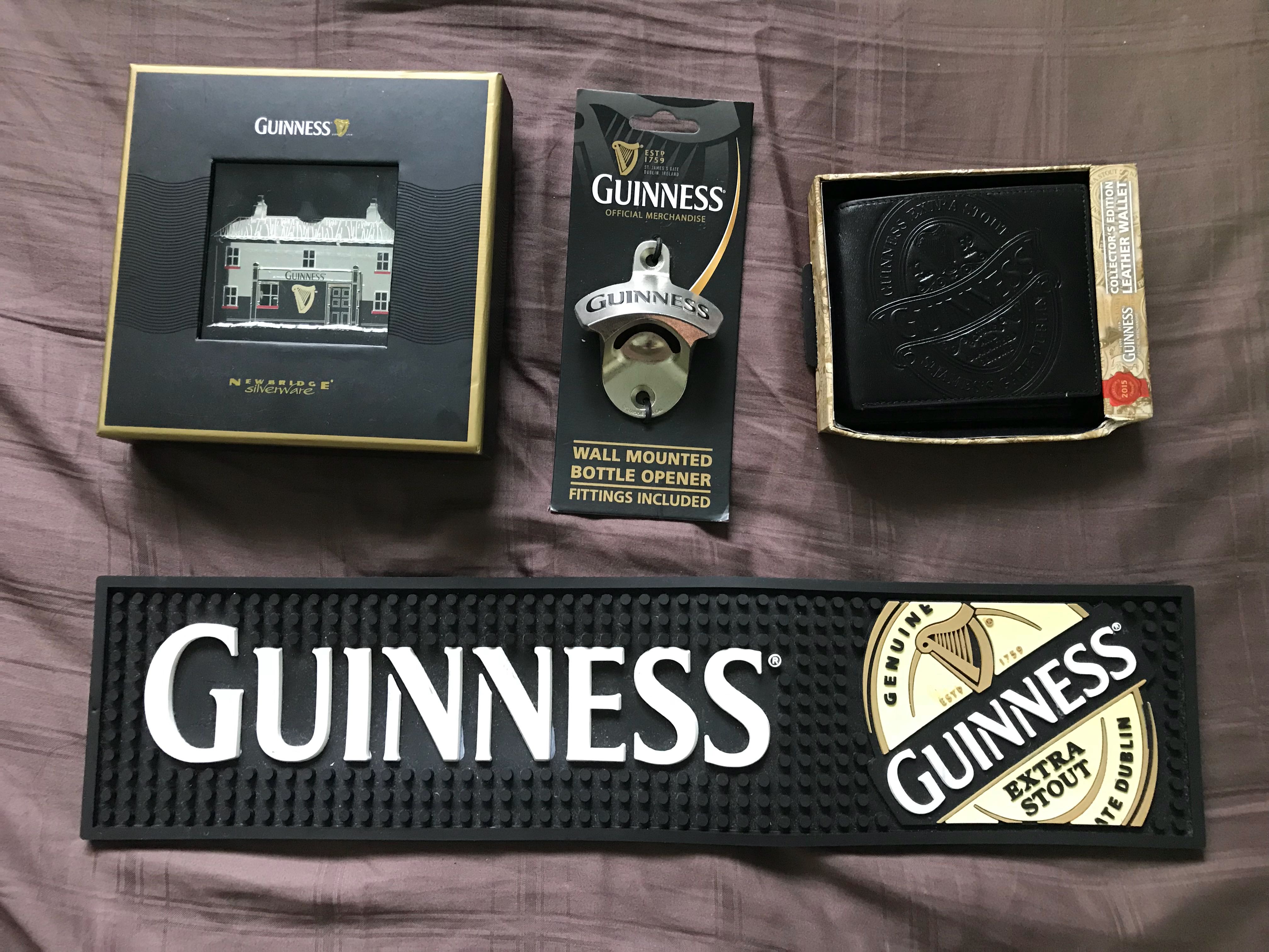 Set of Guinness merchandise, Hobbies & Toys, Memorabilia & Collectibles ...
