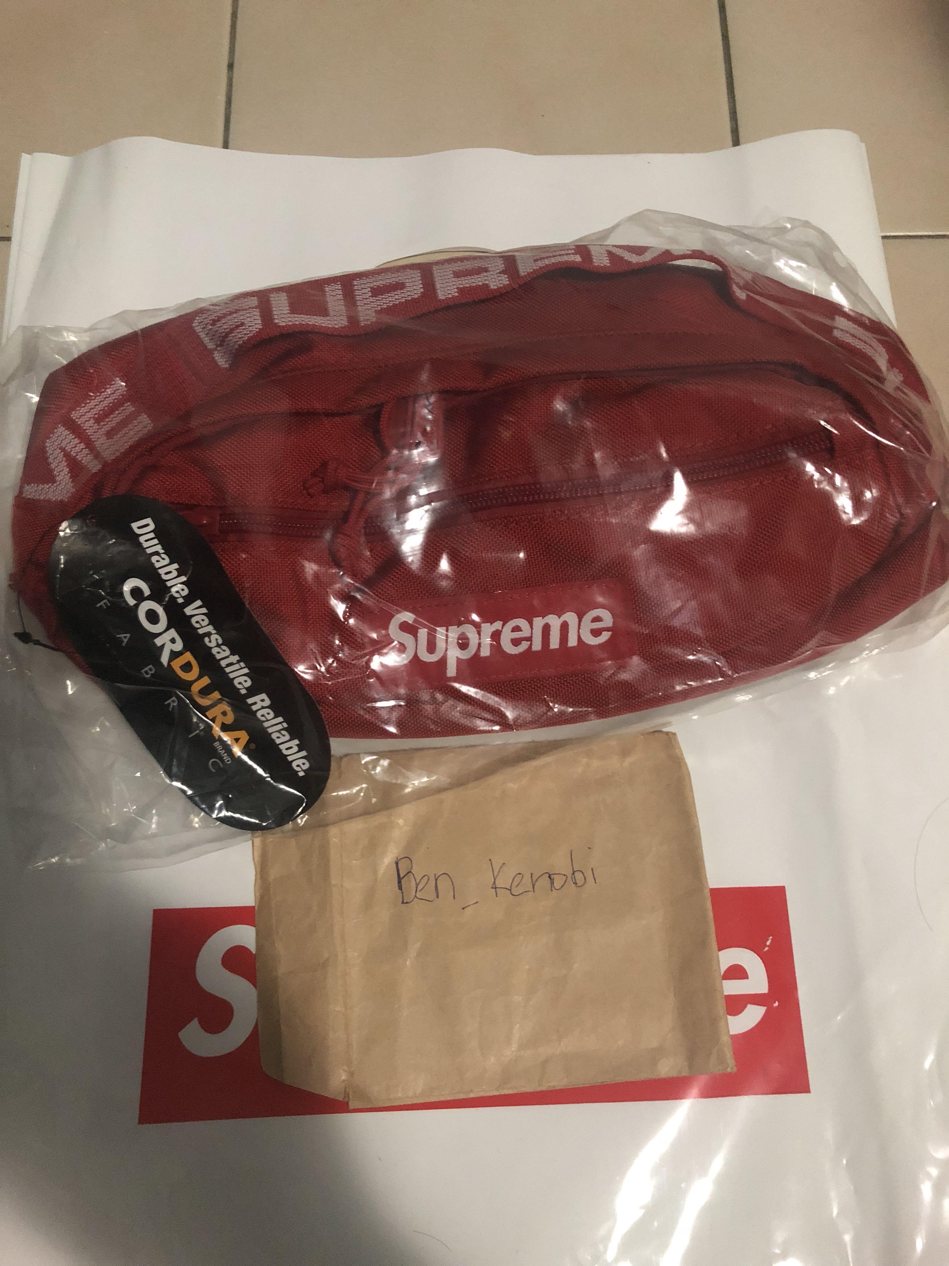 Supreme SS18 Waist Bag (RED), Men's Fashion, Bags, Sling Bags on Carousell