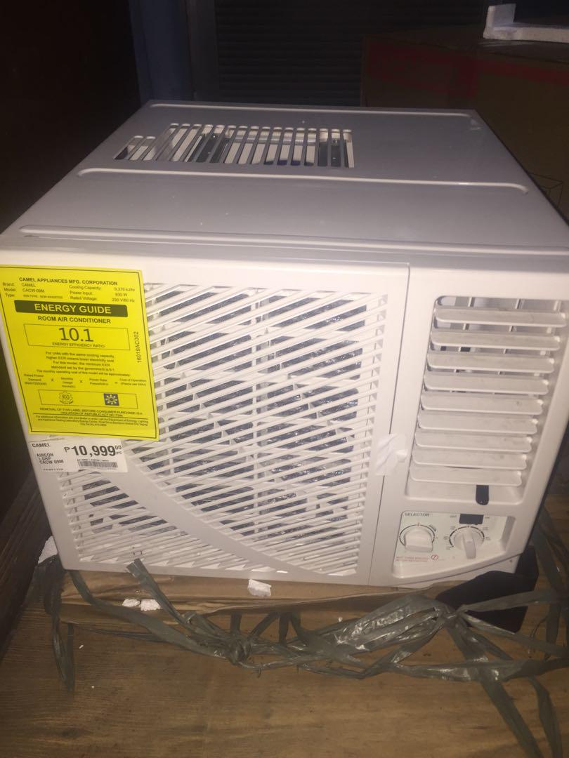 Camel 1HP Window type Aircon, TV & Home Appliances, Kitchen Appliances ...