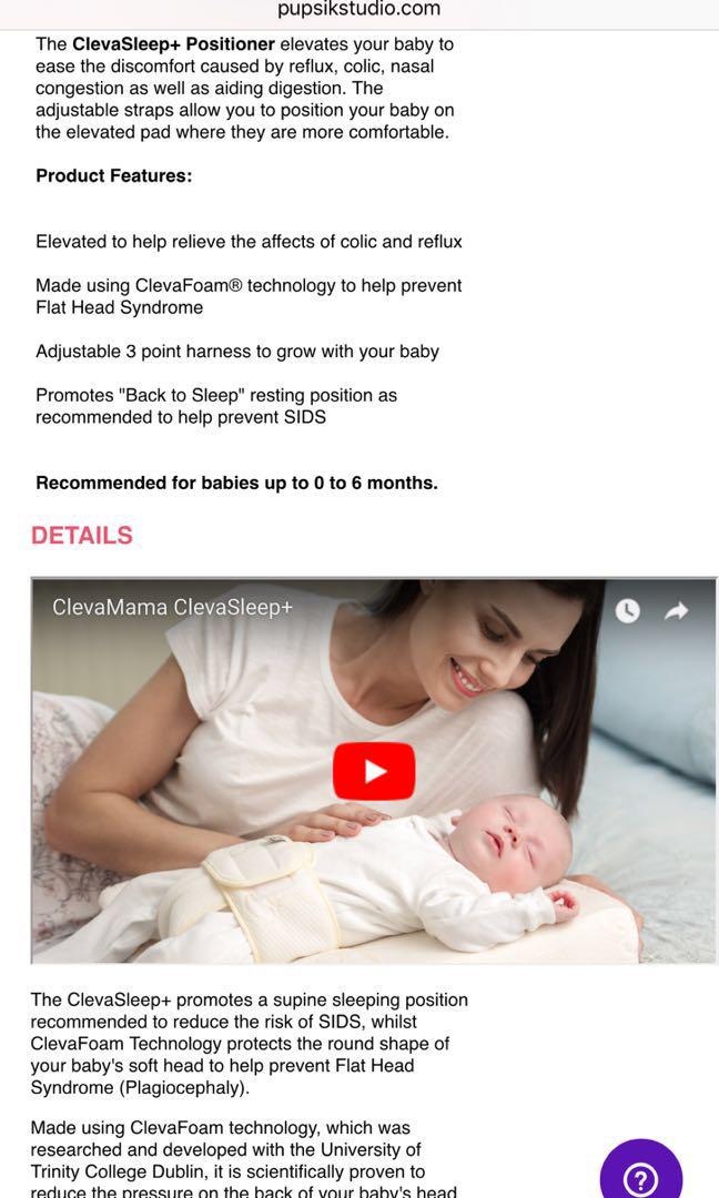 Clevamama positioner, Babies & Kids, Baby Nursery & Kids Furniture ...