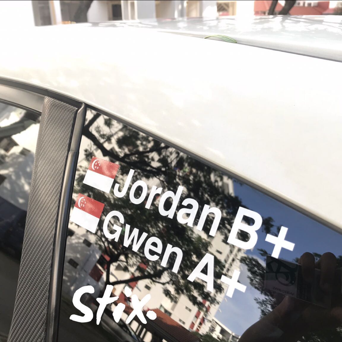 Custom Name & Blood Type Vinyl Cut Sticker, Motorcycles, Motorcycle ...