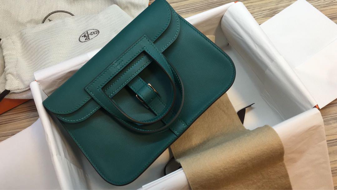 Hermes Mini Halzan Stamp A, 名牌, 手袋及銀包 - Carousell