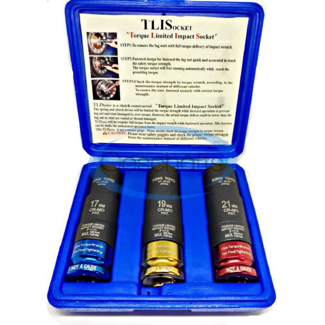 King Toyo Torque Limited Impact Socket Set ½” Dr, Auto Accessories on ...