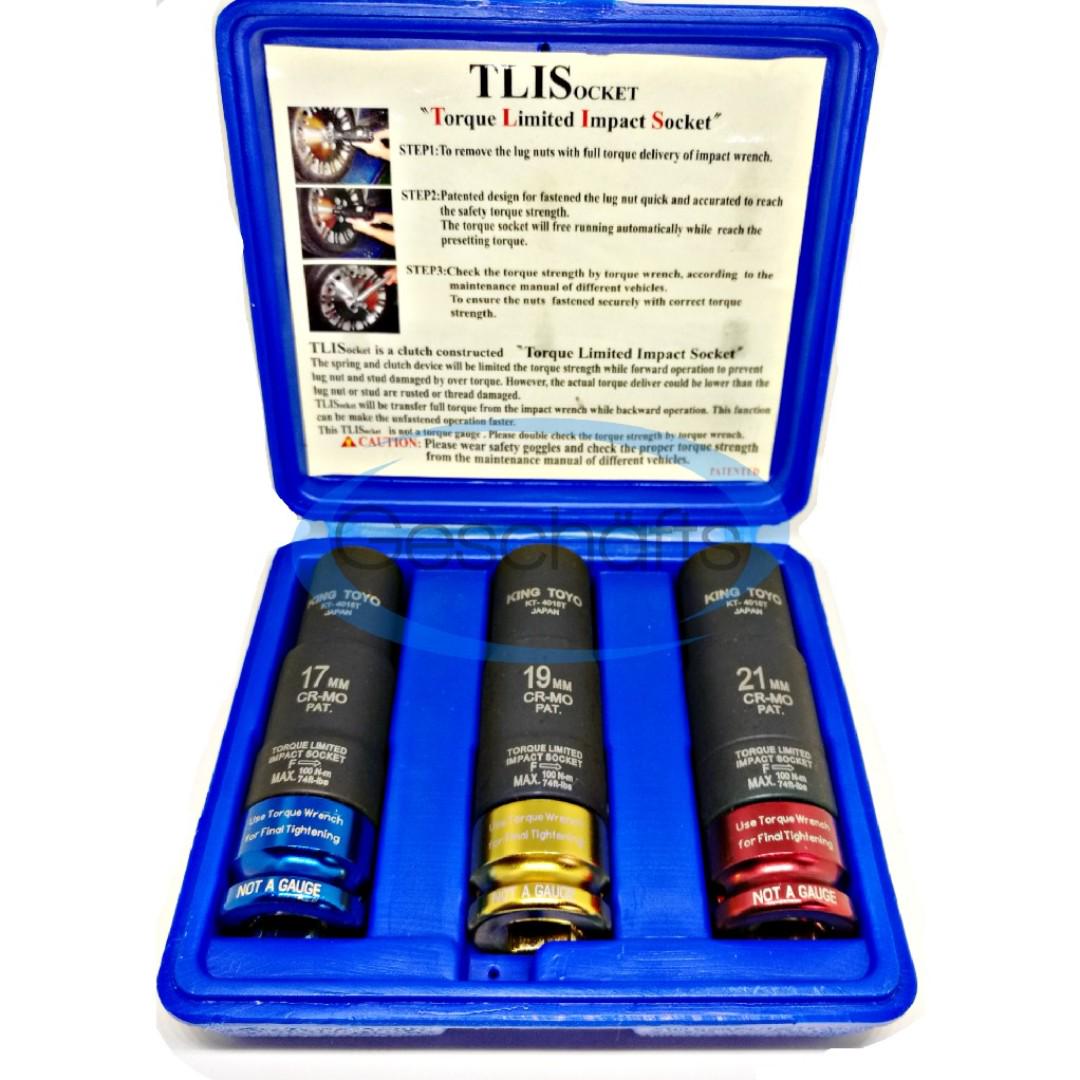 King Toyo Torque Limited Impact Socket Set ½” Dr, Auto Accessories on ...