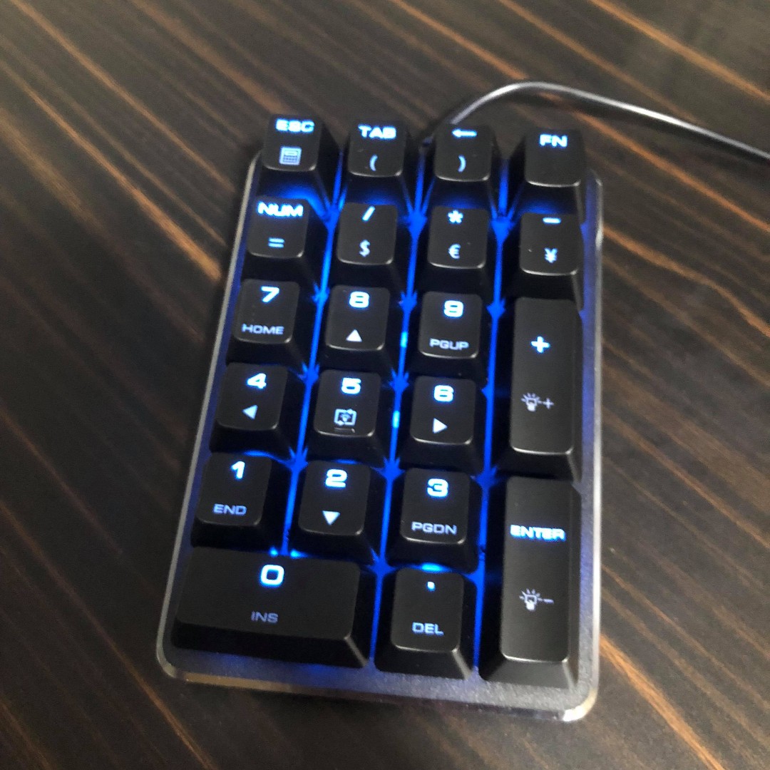 Magicforce 21-key numpad (Blue LED + MX Blue), Computers & Tech, Parts ...