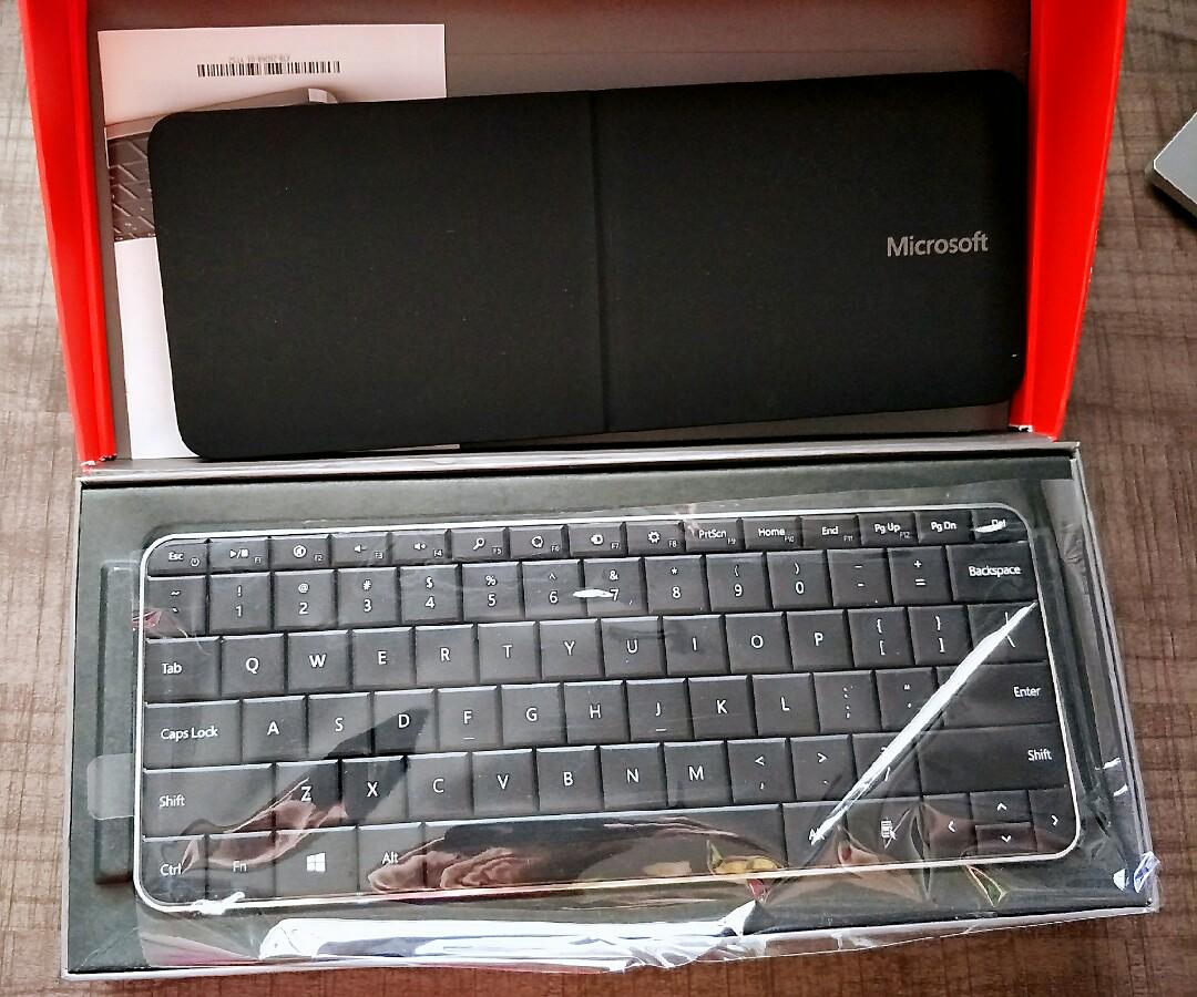 Microsoft authentic Wedge Mobile Wireless Keyboard, Computers & Tech ...