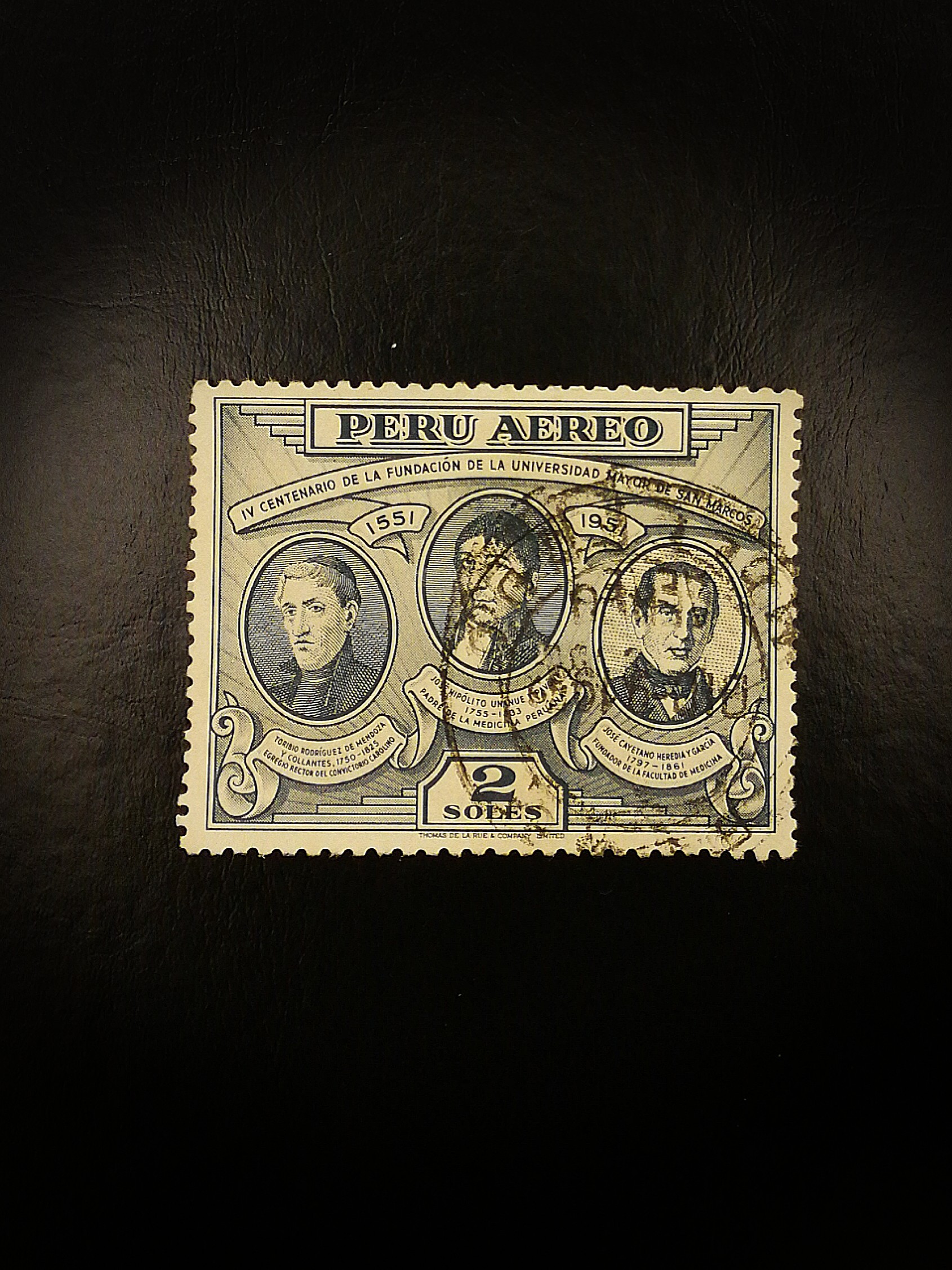 Peru Postage Stamp - 1951 Anniversary of Foundation of La Universidad ...