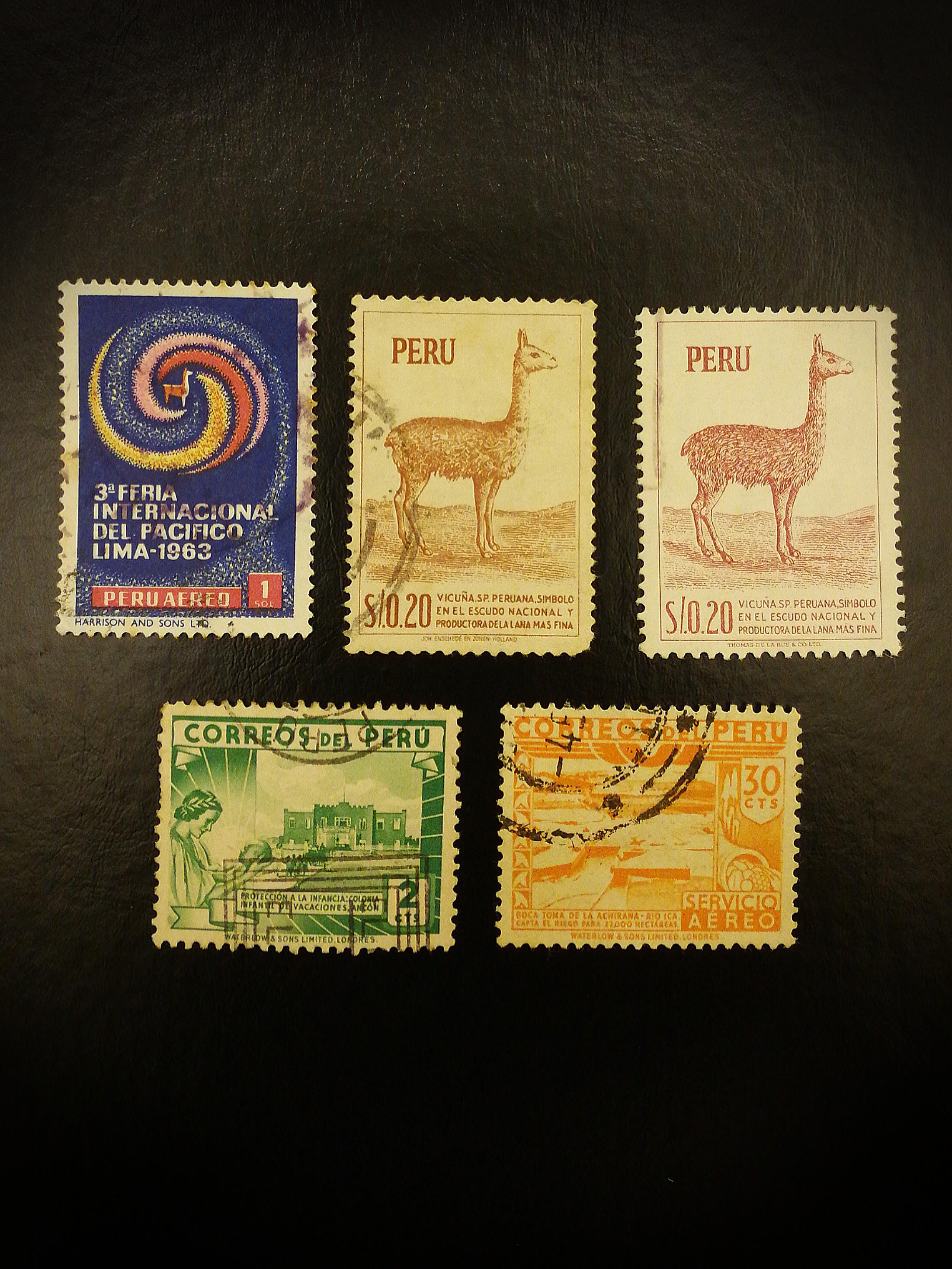 Peru Stamps (Set of 5), Hobbies & Toys, Memorabilia & Collectibles ...