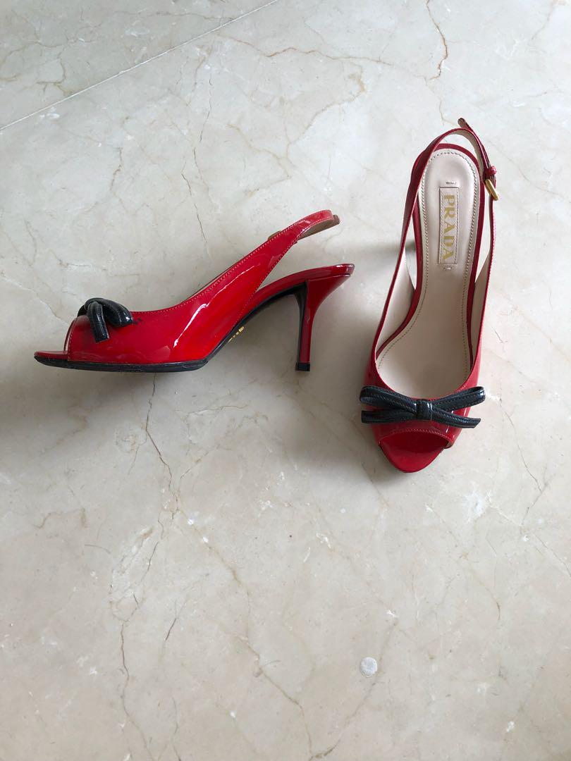 Prada heels, Women's Fashion, Footwear, Heels on Carousell