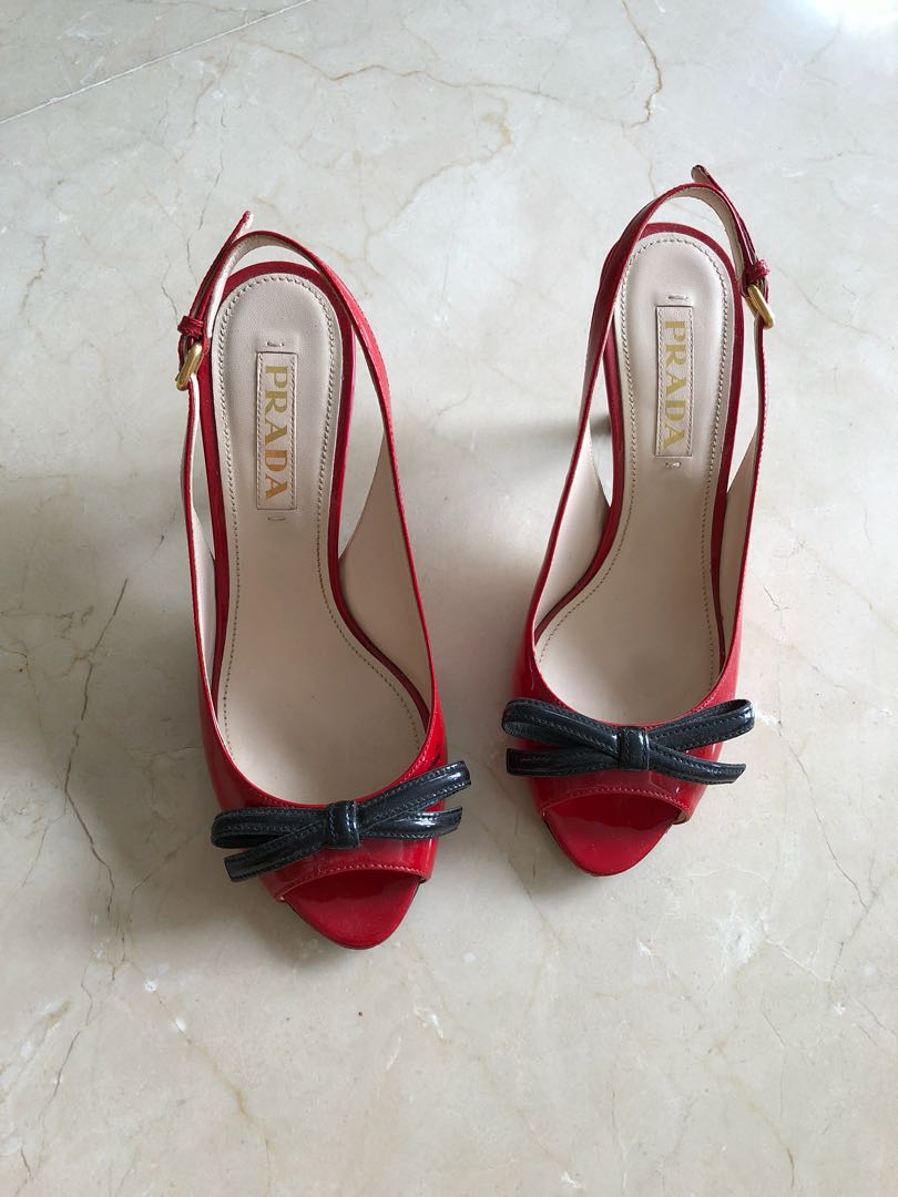 Prada heels, Women's Fashion, Footwear, Heels on Carousell